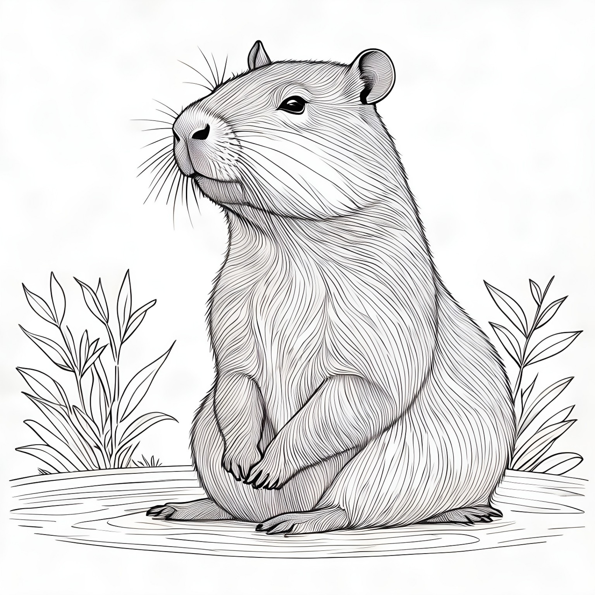 Best Capybara Coloring Pages (Free Printable PDF)