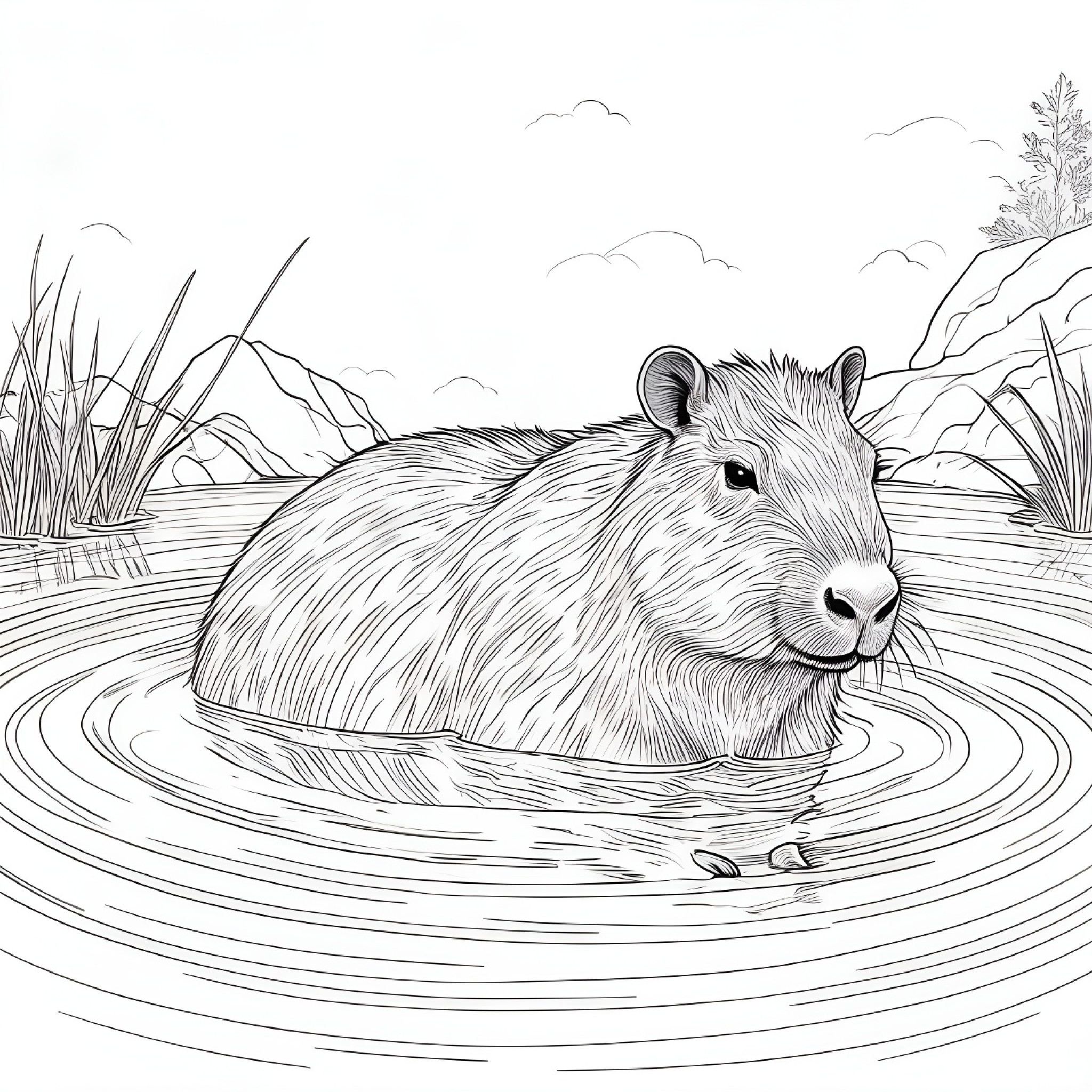 Best Capybara Coloring Pages (Free Printable PDF)