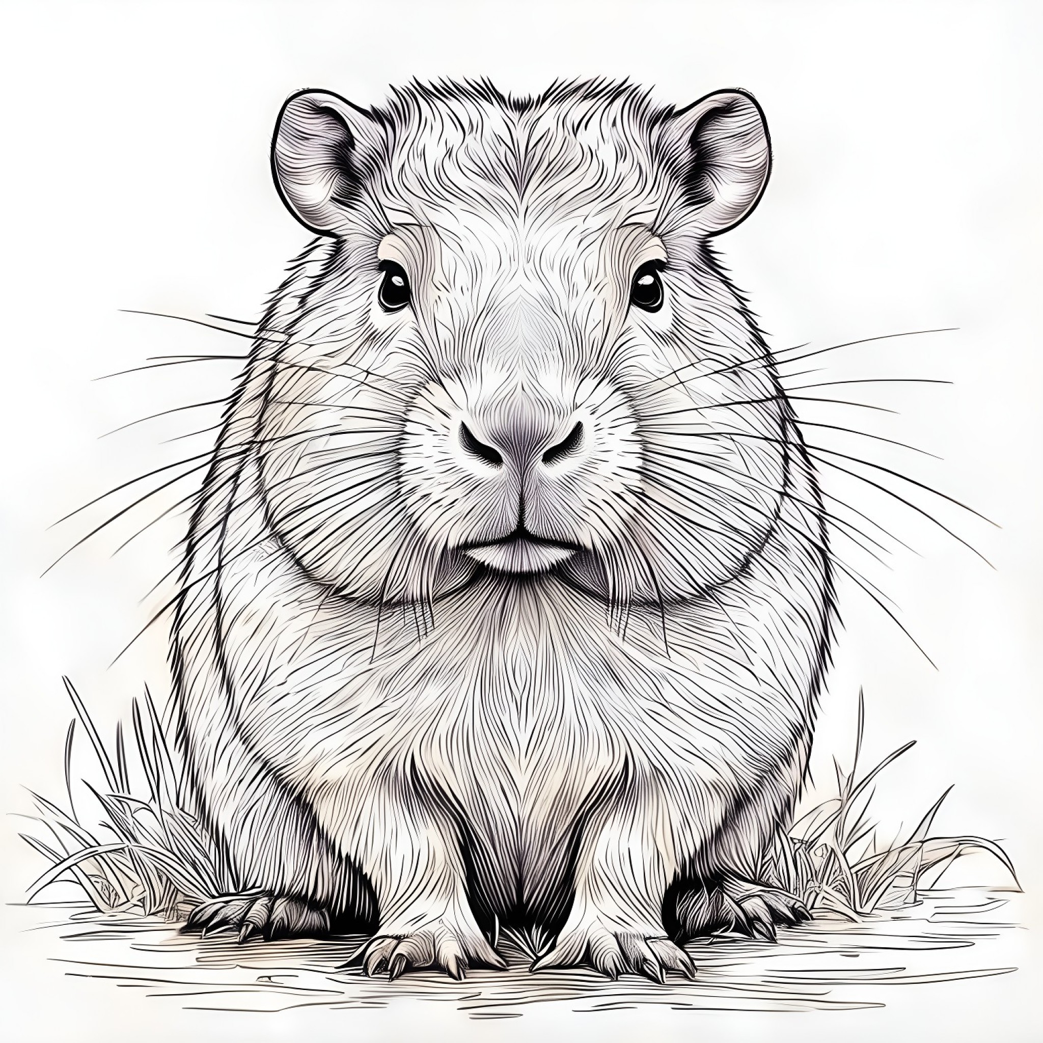 Best Capybara Coloring Pages (Free Printable PDF)