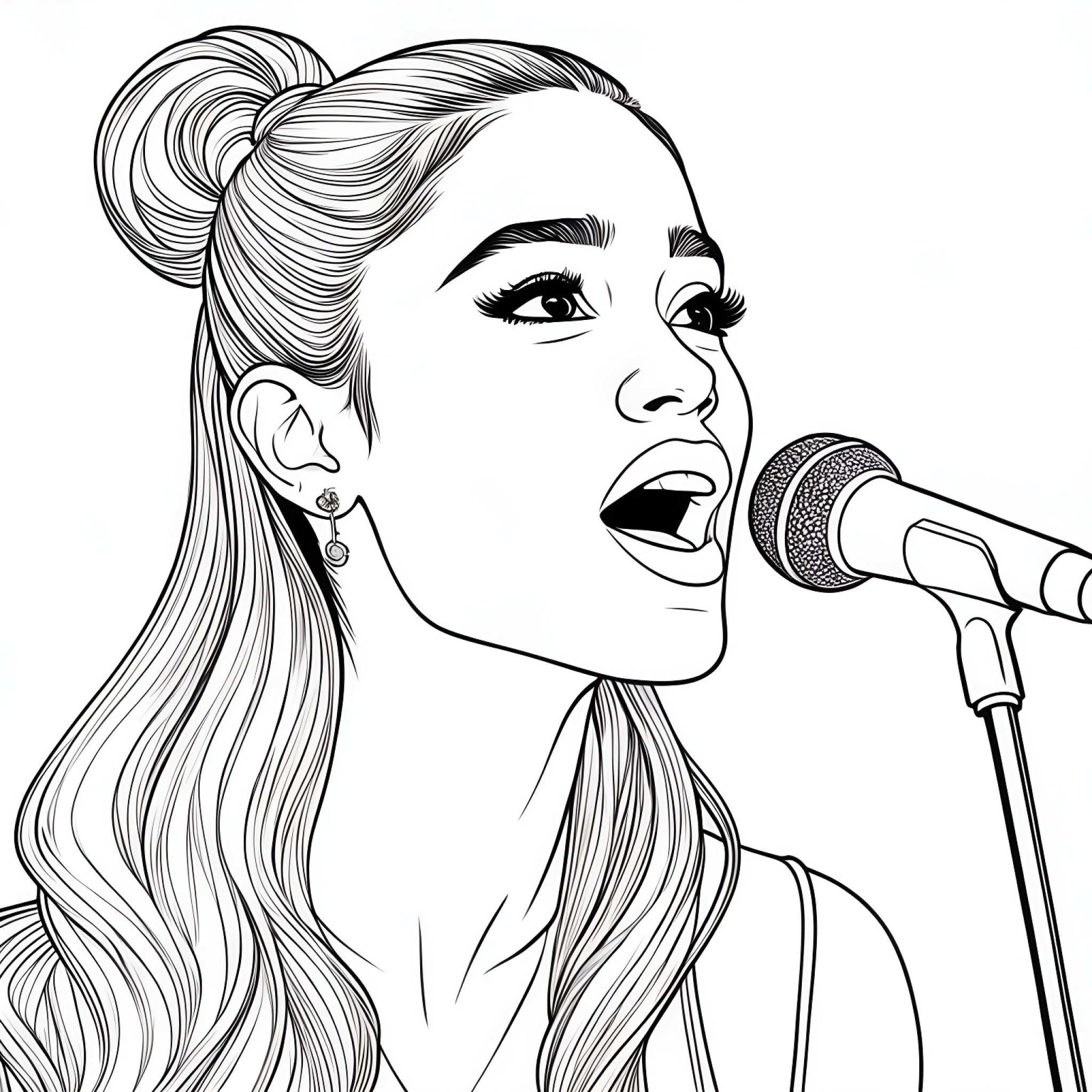Best Ariana Grande Coloring Pages (Free Printable PDF)