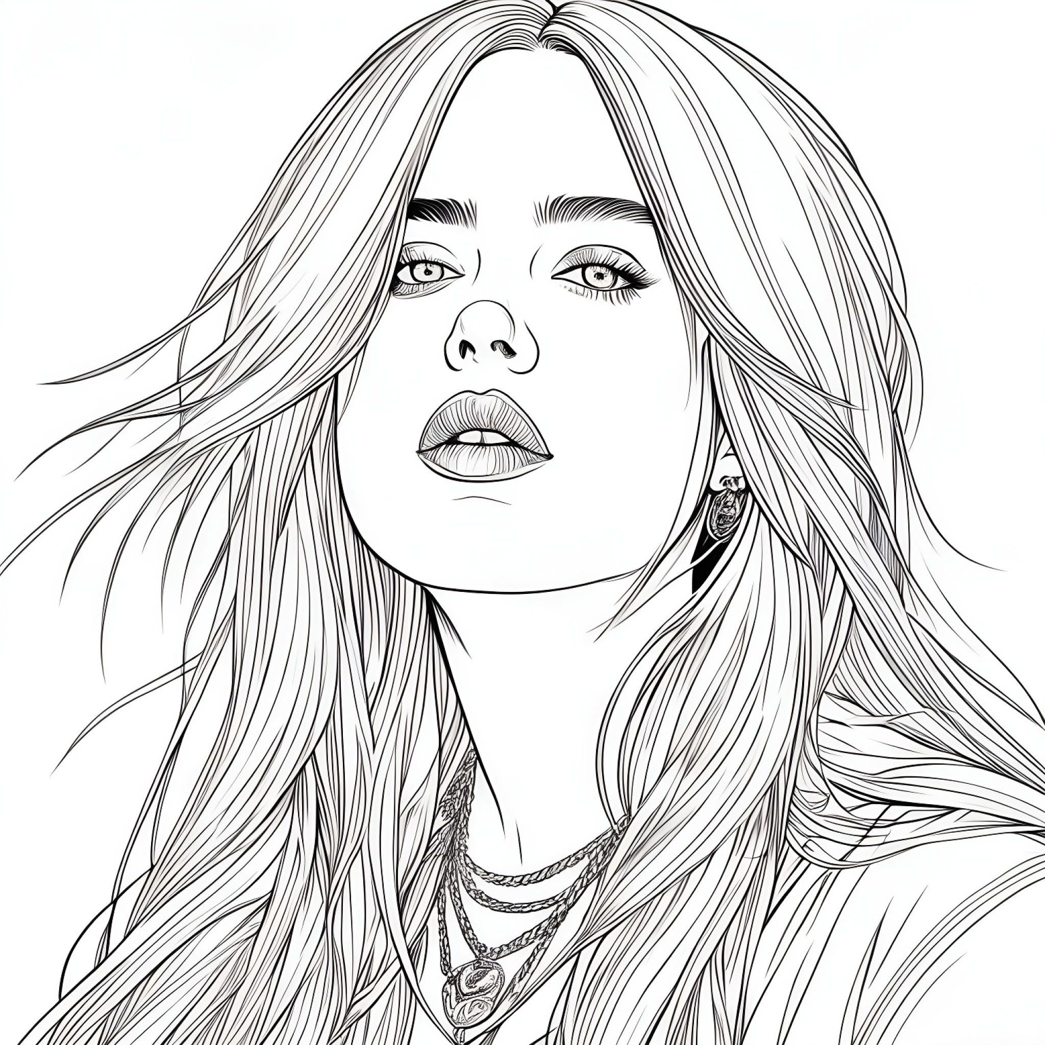 21 Best Billie Eilish Coloring Pages (Free Printable PDFs)