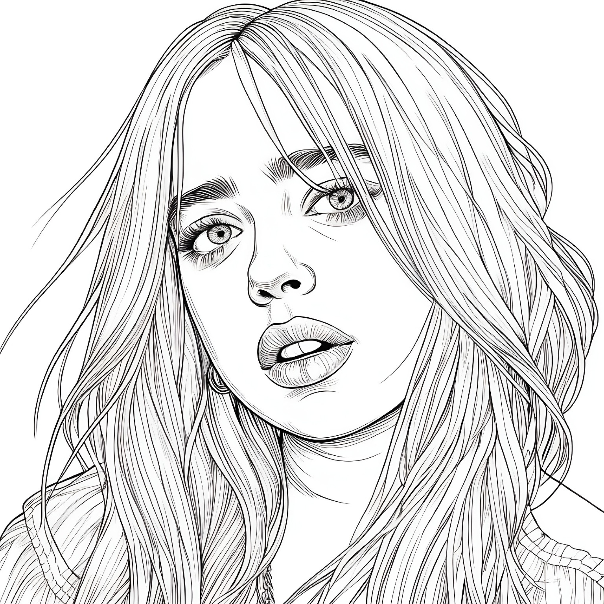 21 Best Billie Eilish Coloring Pages (Free Printable PDFs)