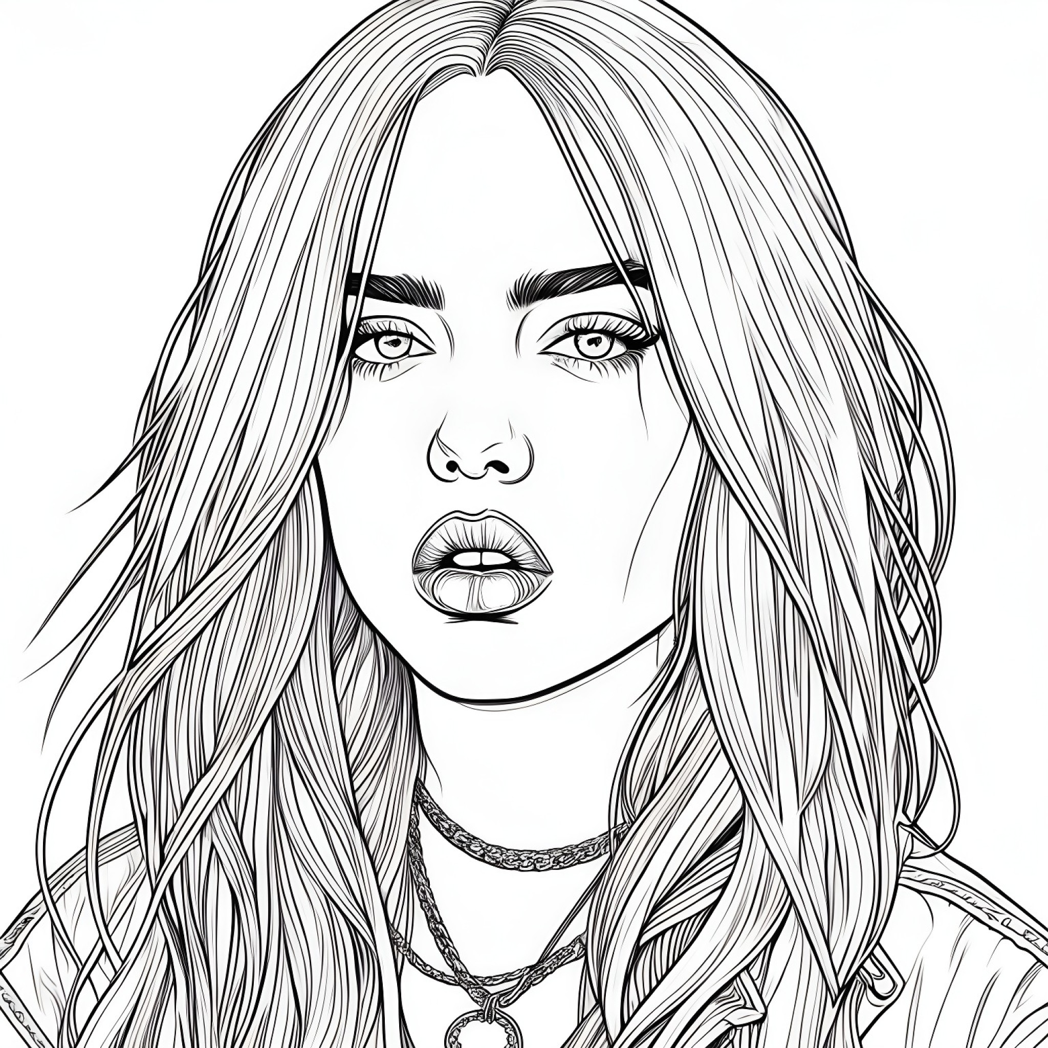 21 Best Billie Eilish Coloring Pages (Free Printable PDFs)