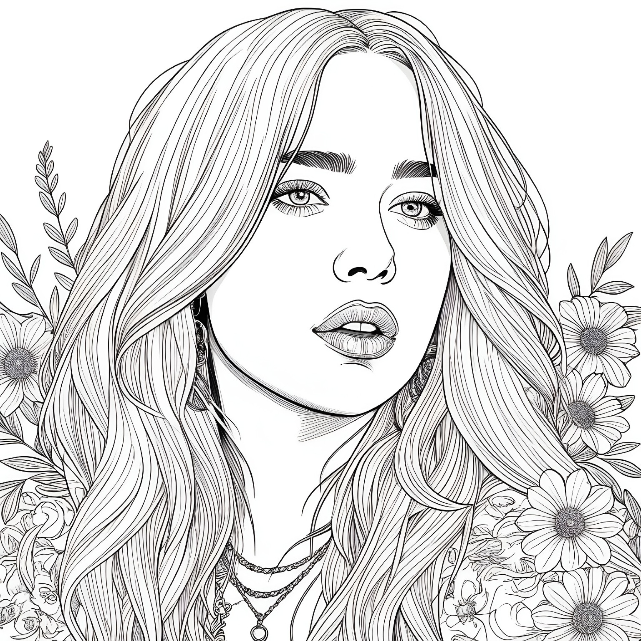 21 Best Billie Eilish Coloring Pages (Free Printable PDFs)