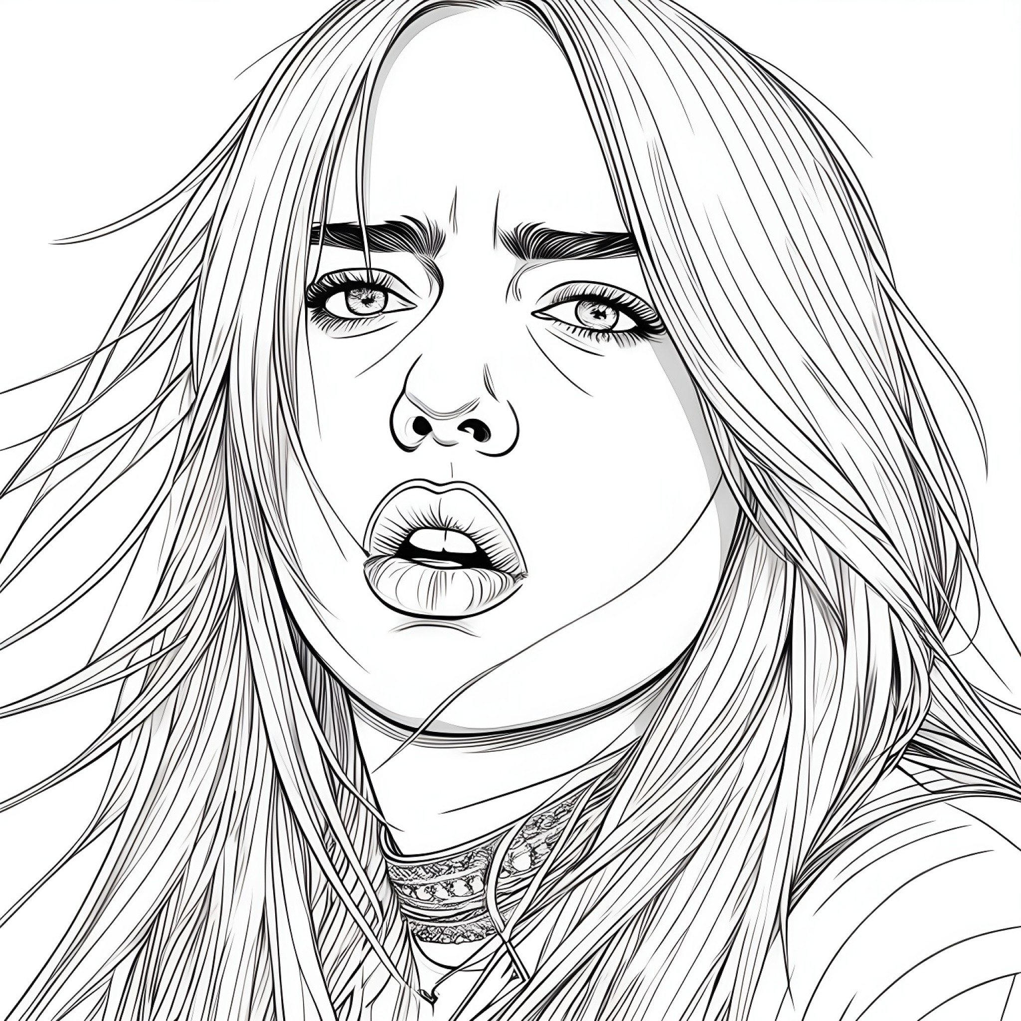 21 Best Billie Eilish Coloring Pages (Free Printable PDFs)