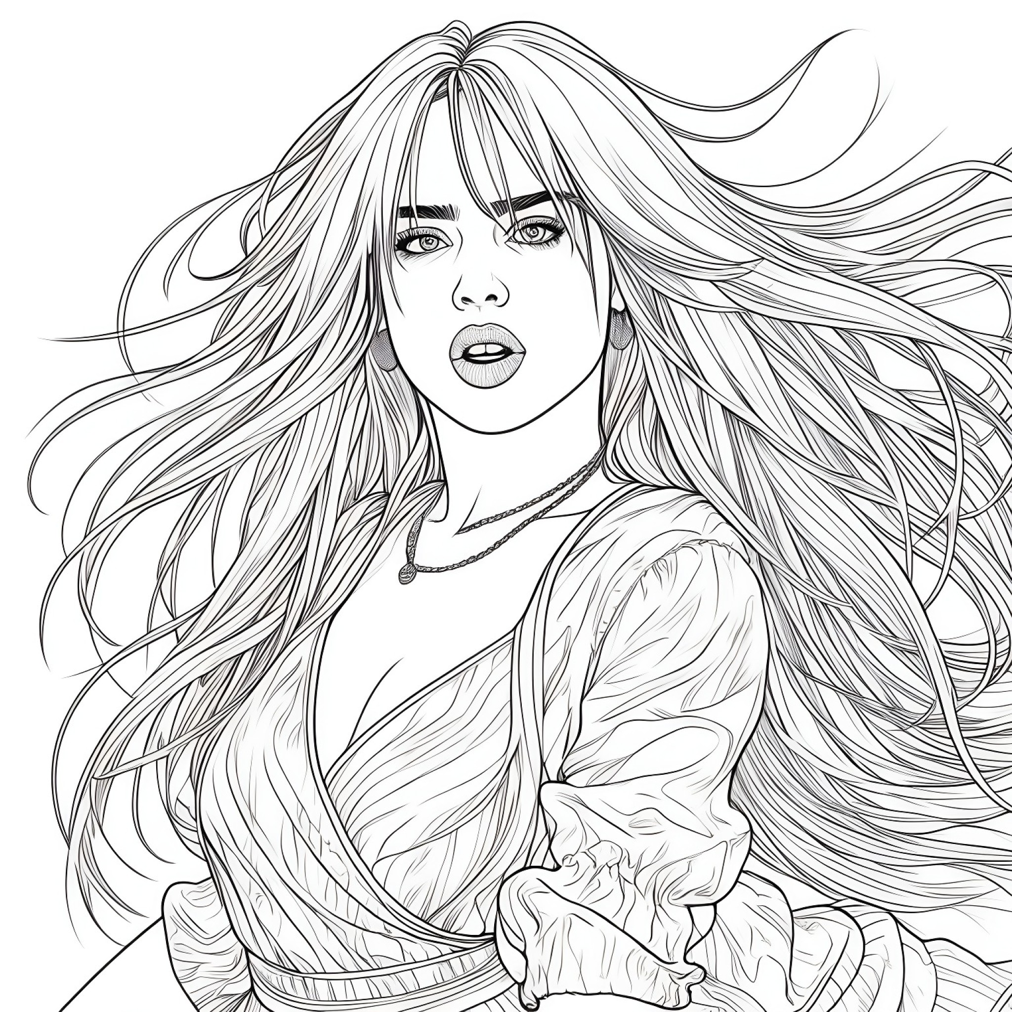 21 Best Billie Eilish Coloring Pages (Free Printable PDFs)