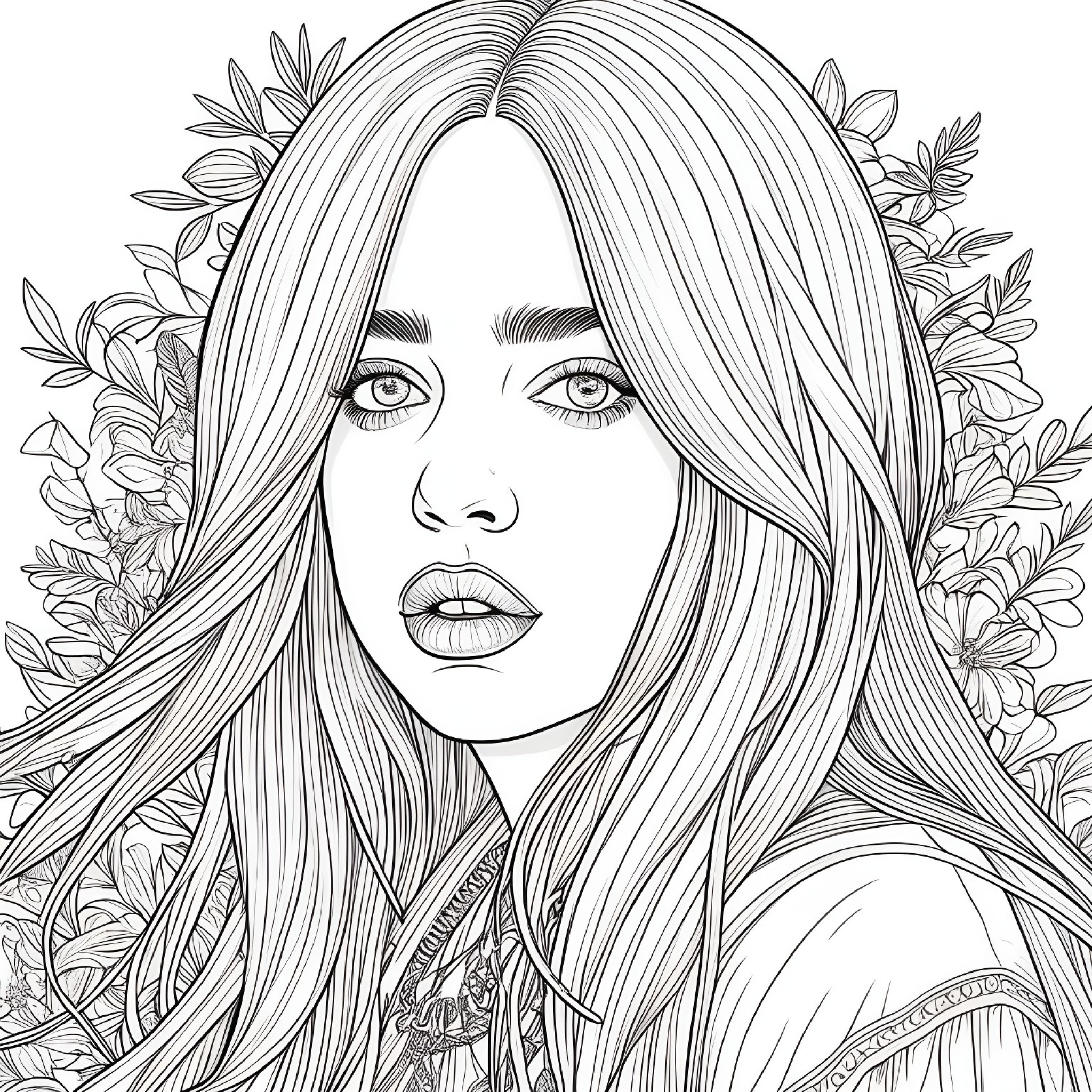 21 Best Billie Eilish Coloring Pages (Free Printable PDFs)