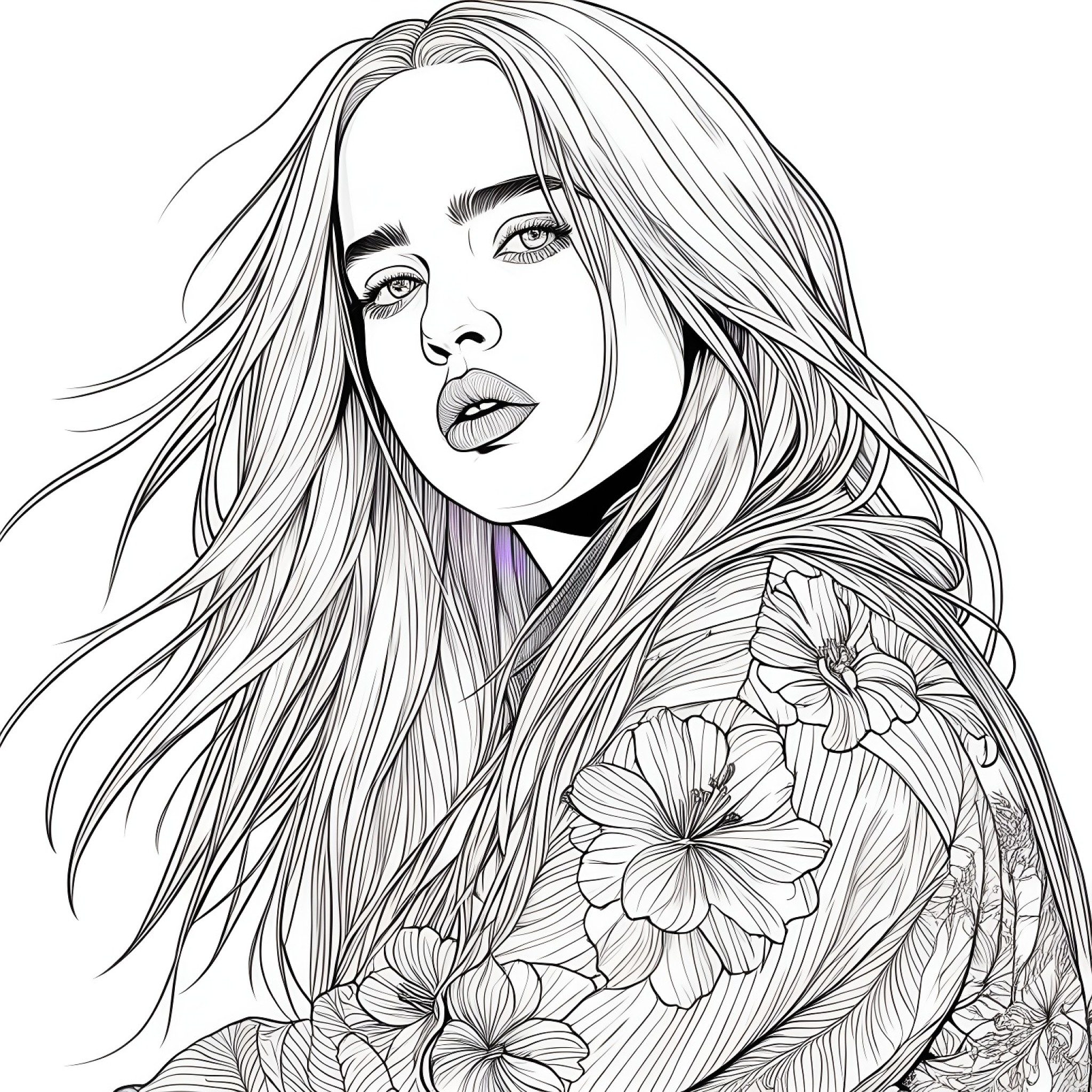 21 Best Billie Eilish Coloring Pages (Free Printable PDFs)