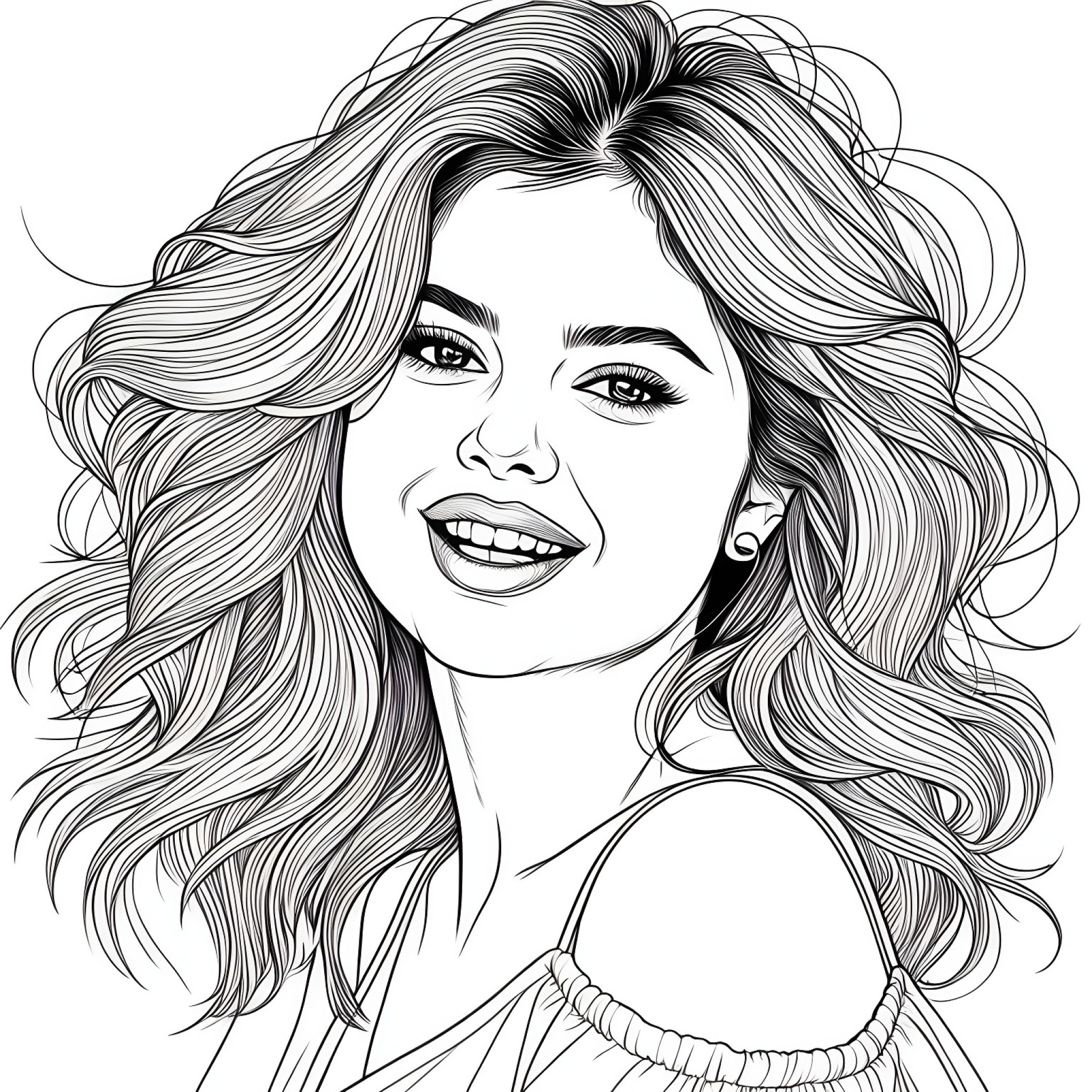 Best Selena Gomez Coloring Pages (Free Printable PDF)