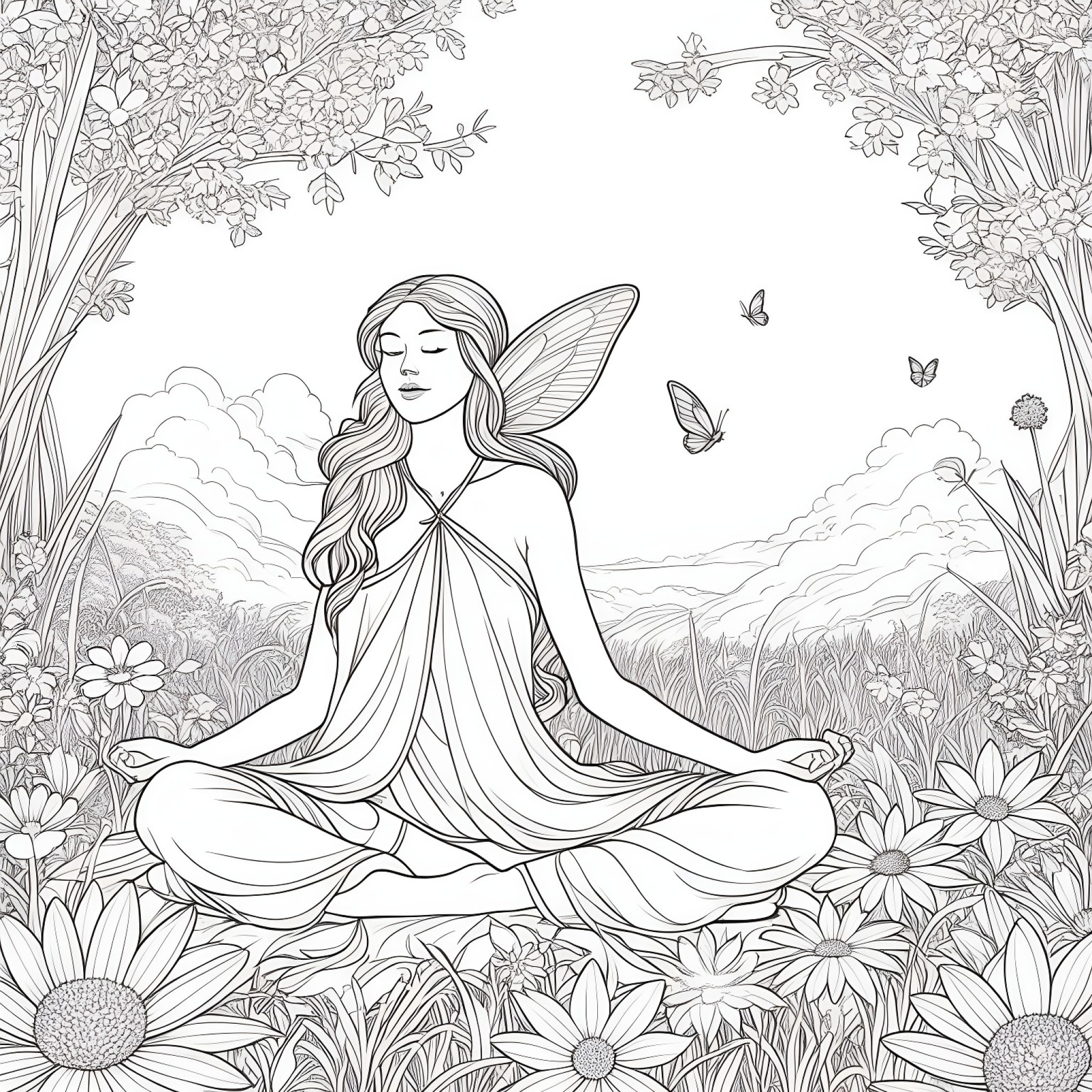 98 Best Fairy Coloring Pages (Free Printable PDFs)