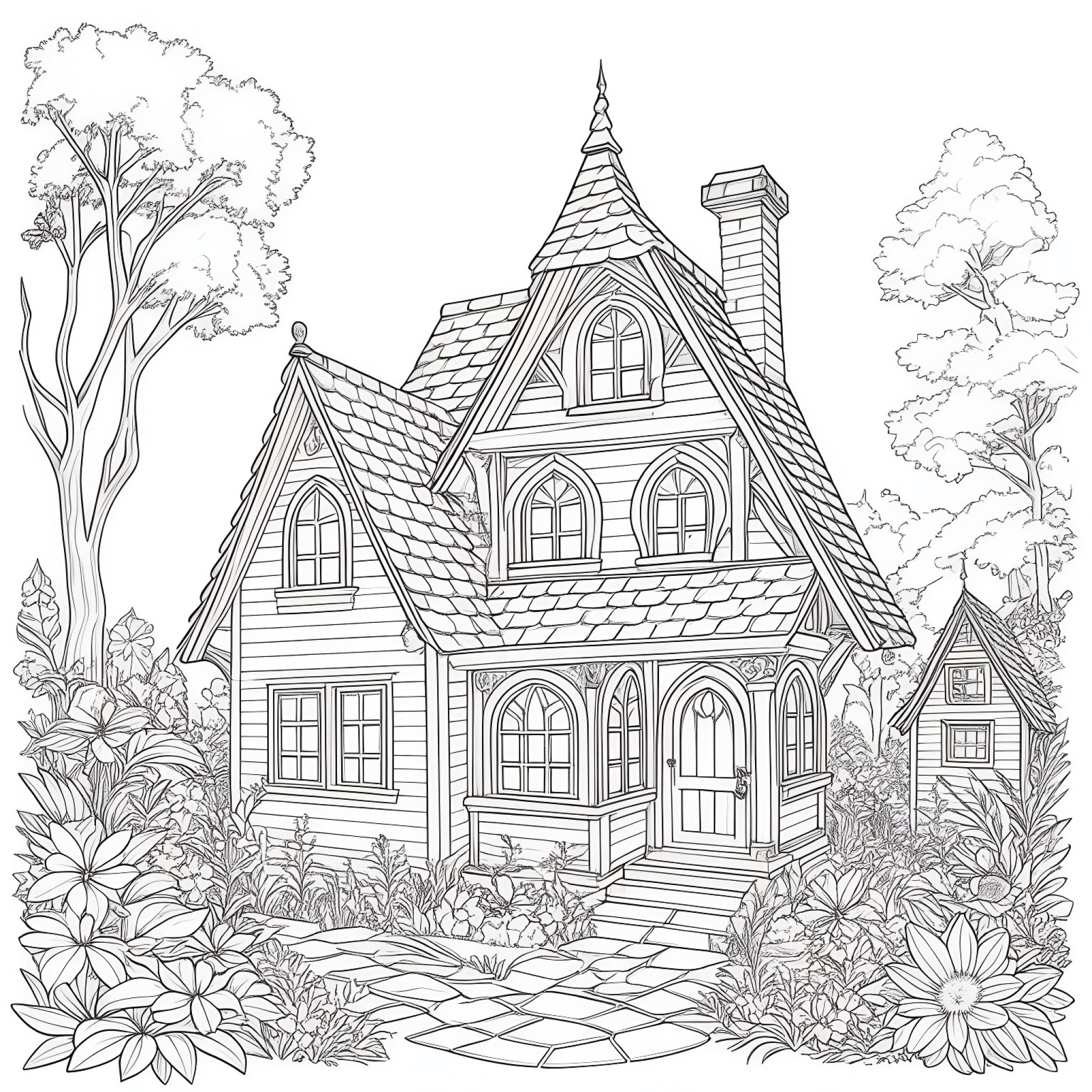 Best House Coloring Pages (Free Printable PDF)