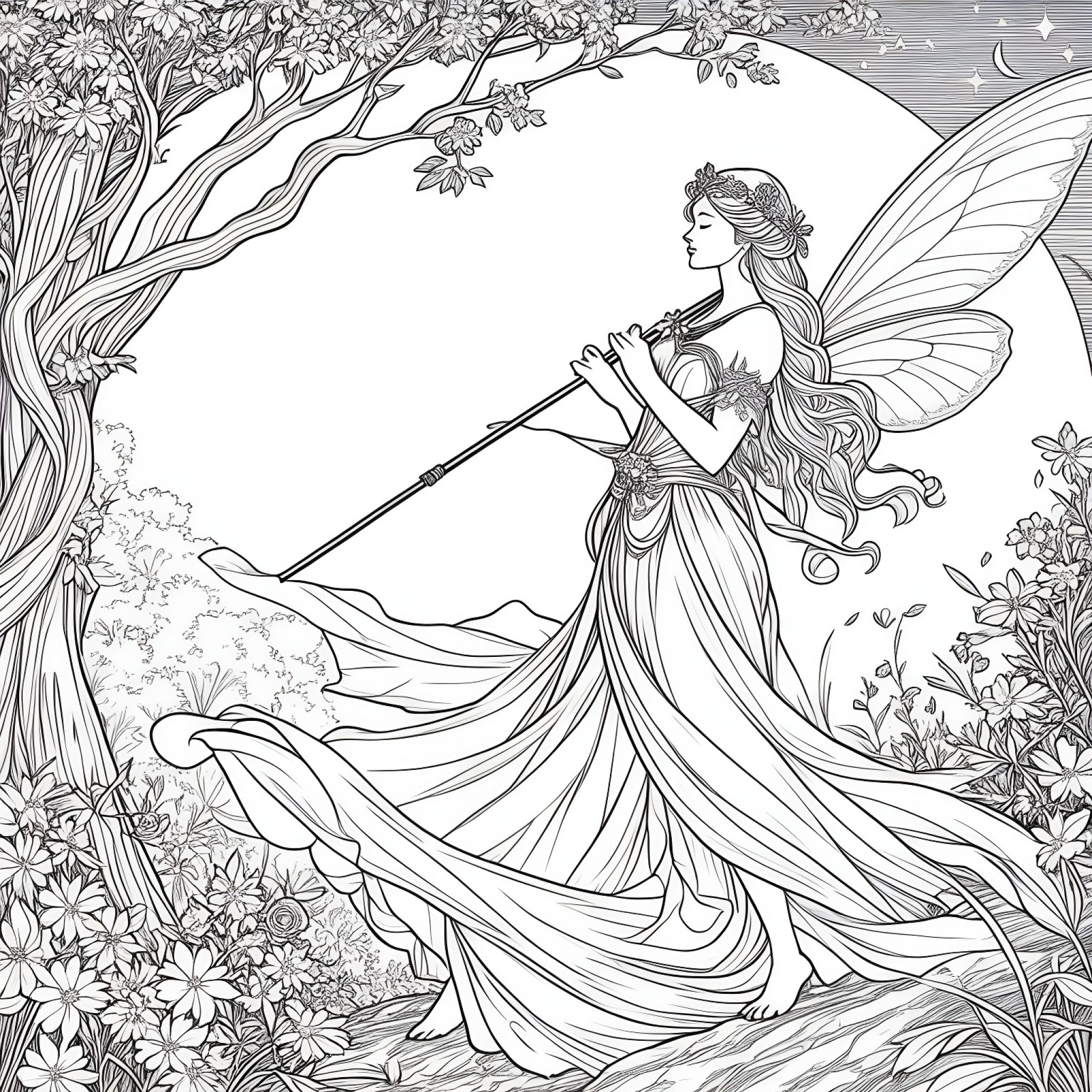 98 Best Fairy Coloring Pages (Free Printable PDFs)