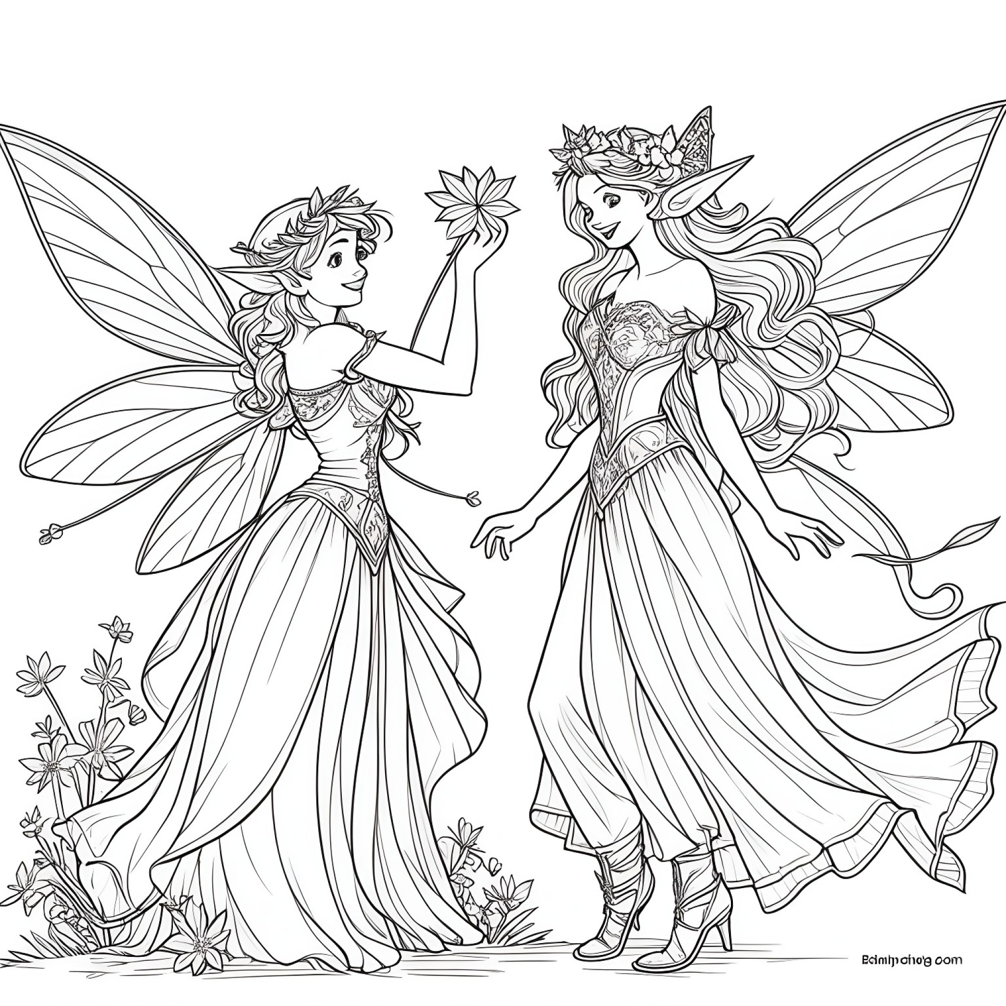 98 Best Fairy Coloring Pages (Free Printable PDFs)