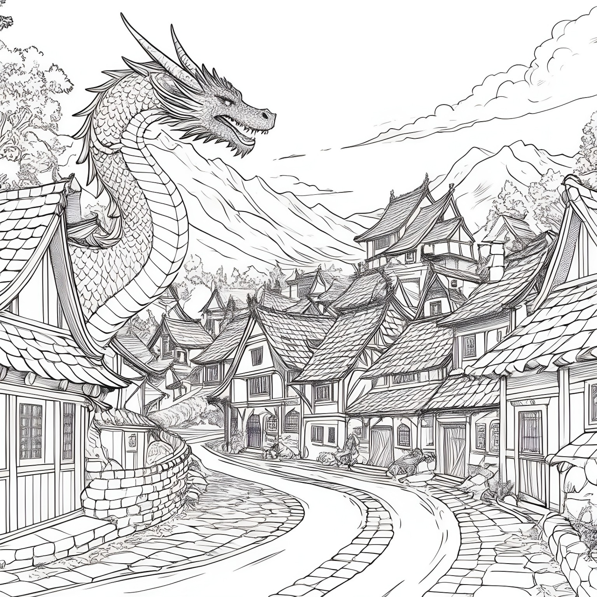 Best Dragon Coloring Pages (Free Printable PDF)