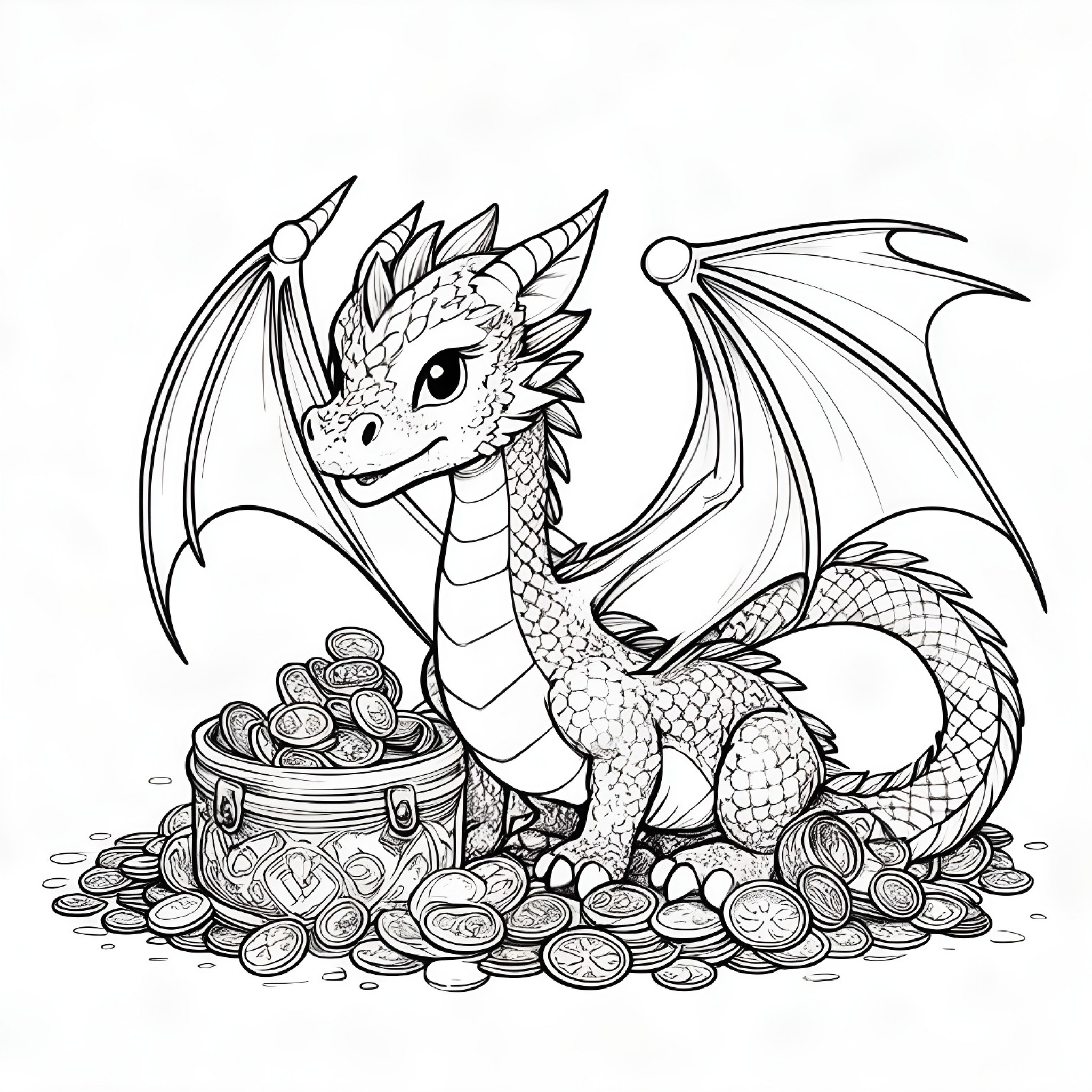 Best Dragon Coloring Pages (Free Printable PDF)