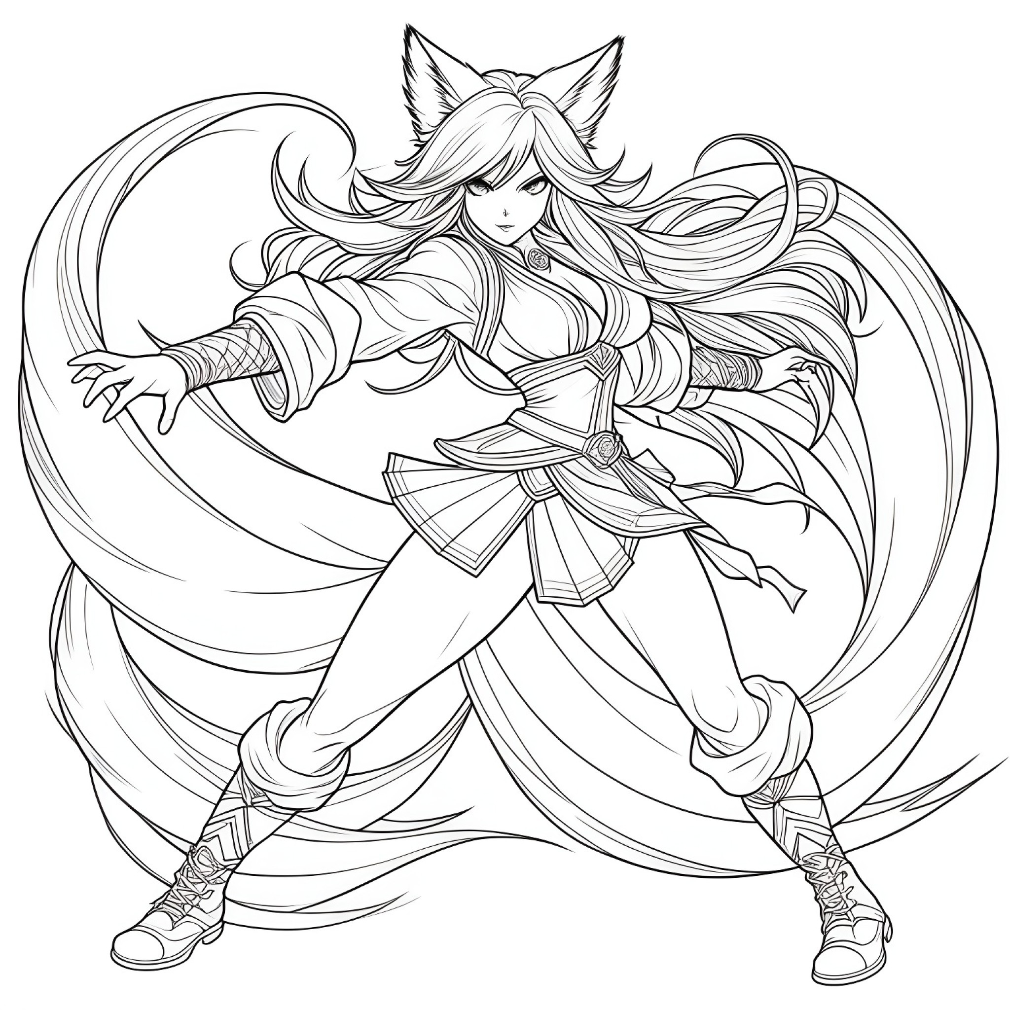 Best Ahri Coloring Pages (Free Printable PDF)
