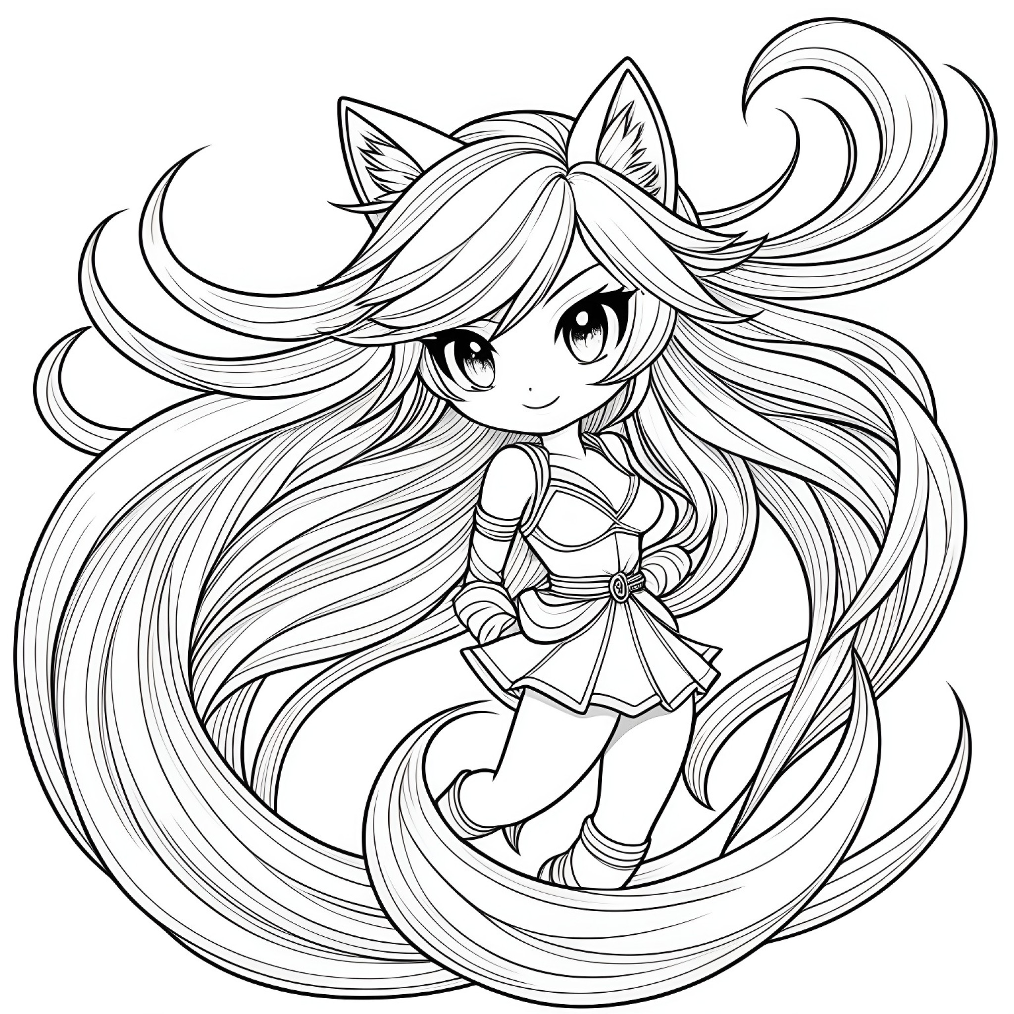 Best Ahri Coloring Pages (Free Printable PDF)