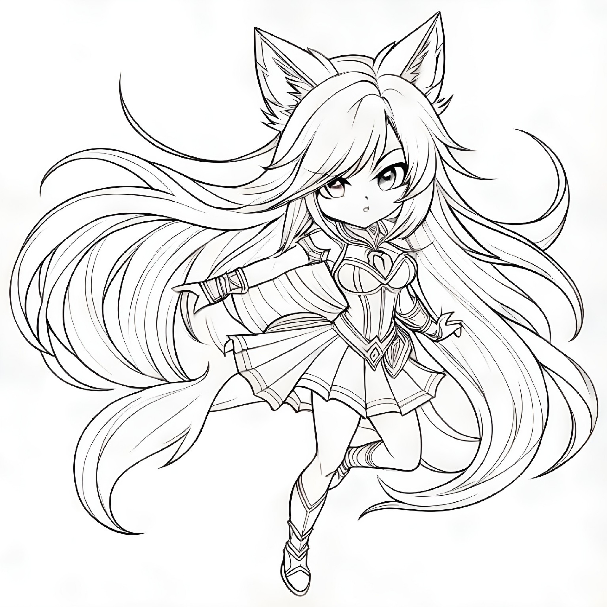 Best Ahri Coloring Pages (Free Printable PDF)