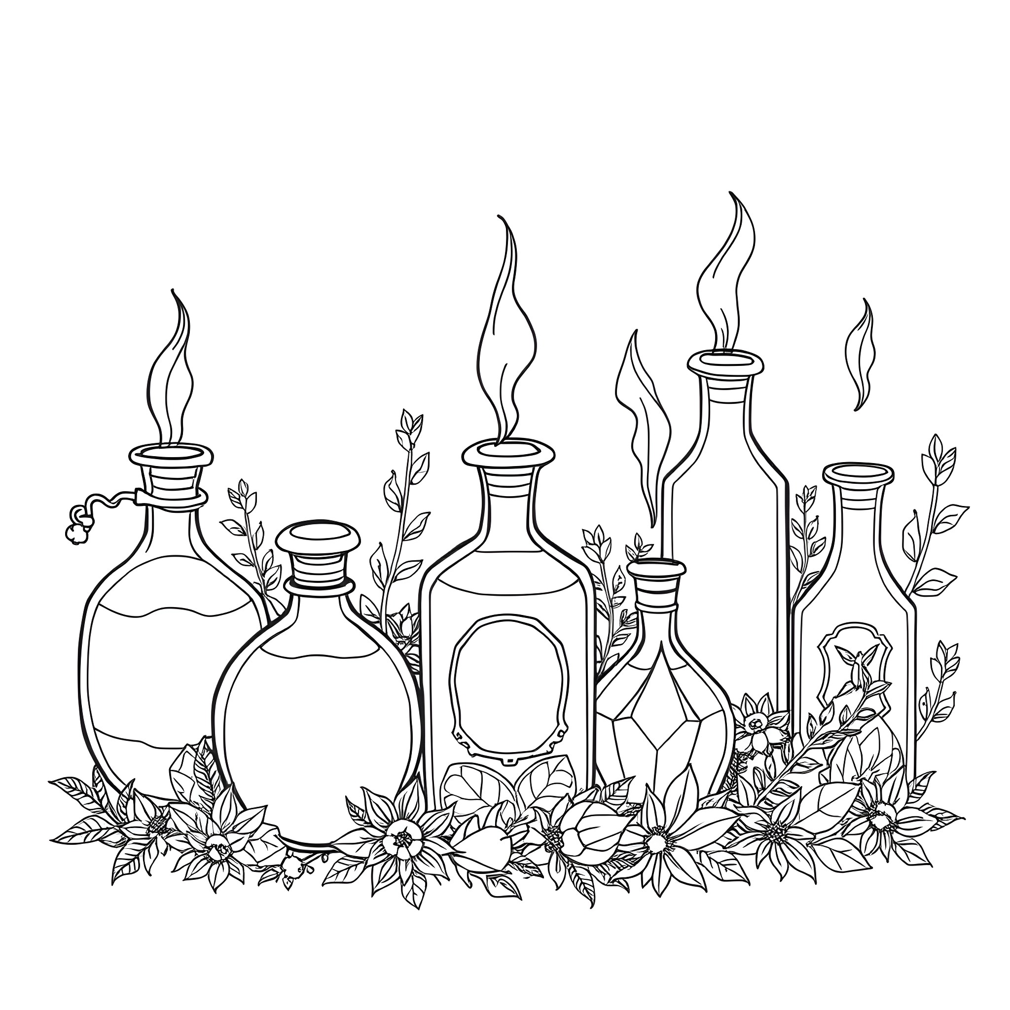 6 Best Potion Bottle Coloring Pages (Free Printable PDFs)