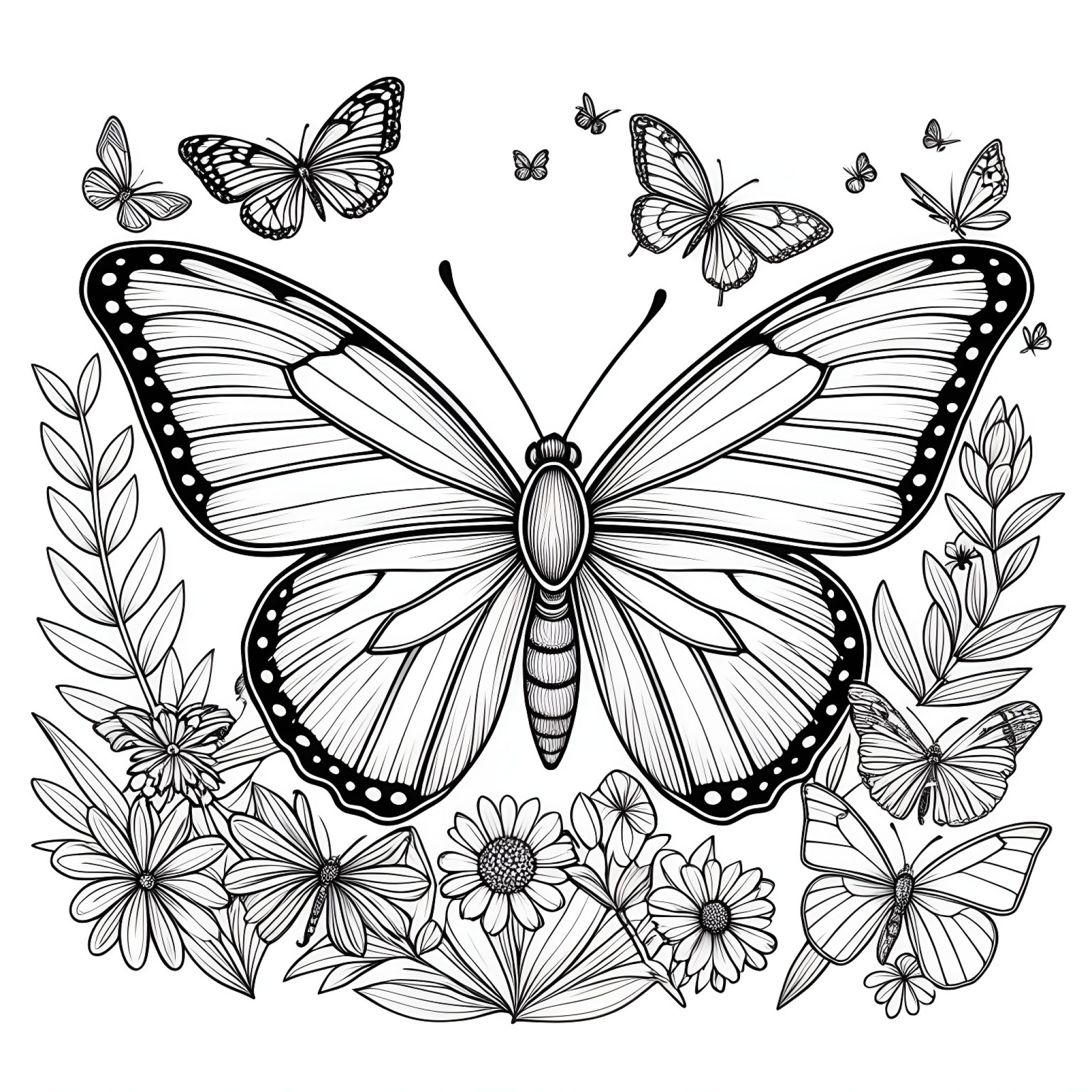 Best Butterfly Coloring Pages (Free Printable PDF)
