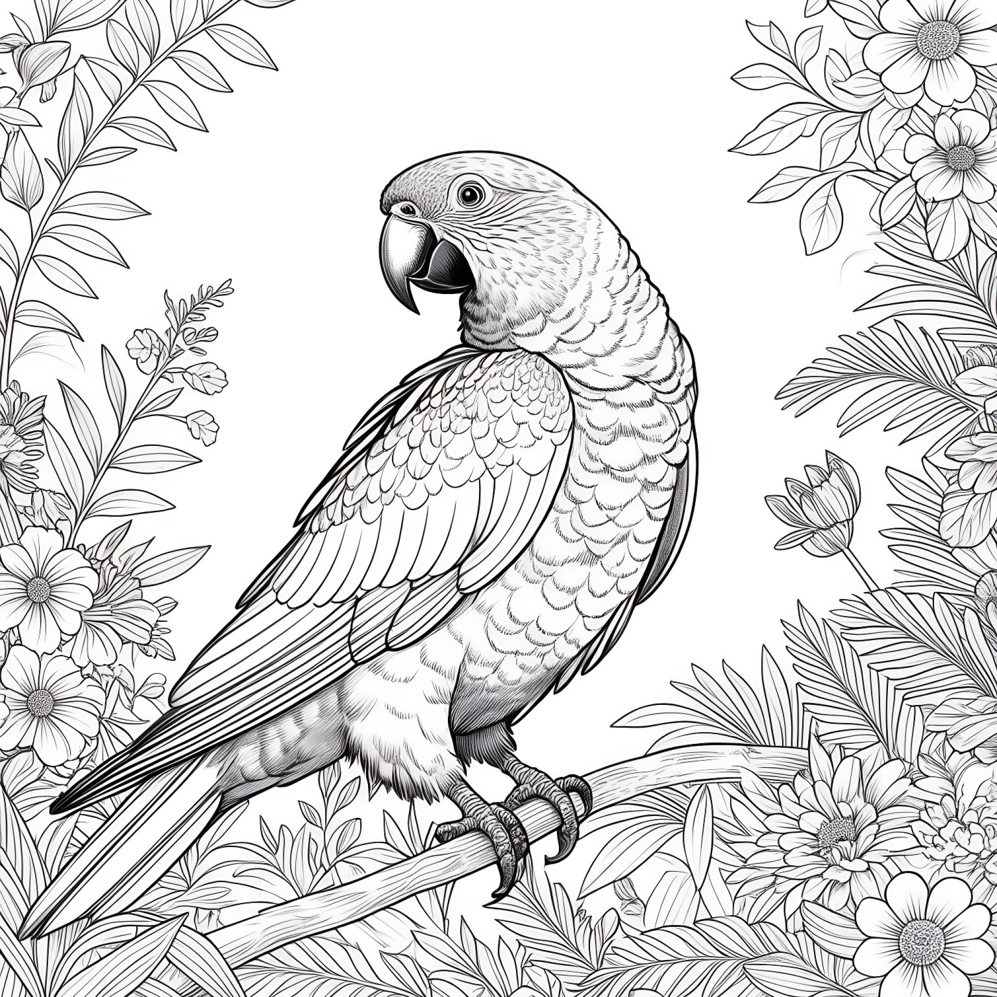 17 Best Parrot Coloring Pages (Free Printable PDFs)