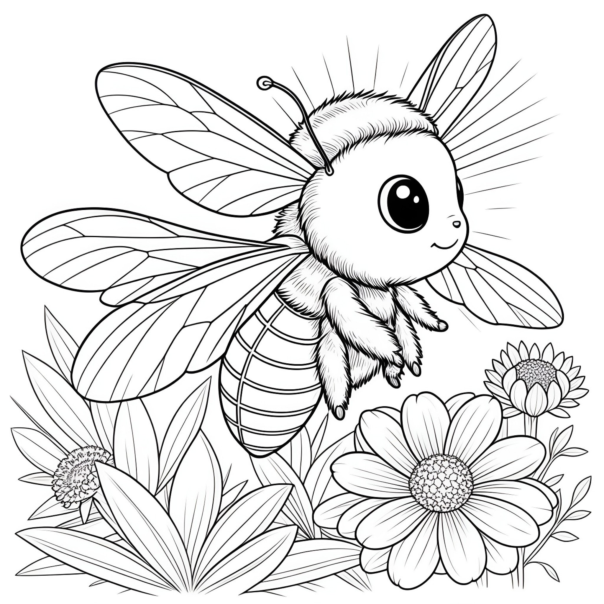 97 Best Bee Coloring Pages (Free Printable PDFs)