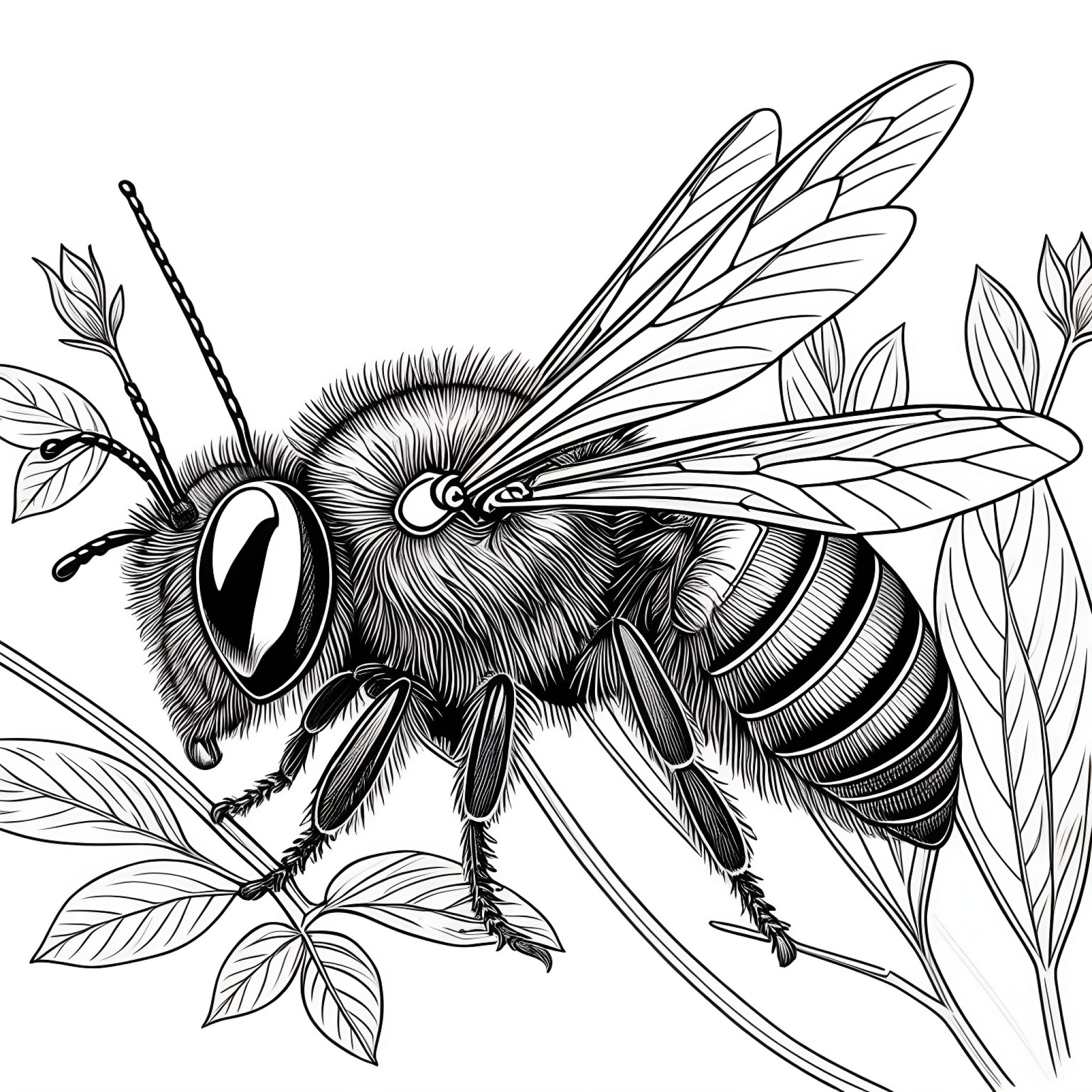Best Bee Coloring Pages (Free Printable PDF)
