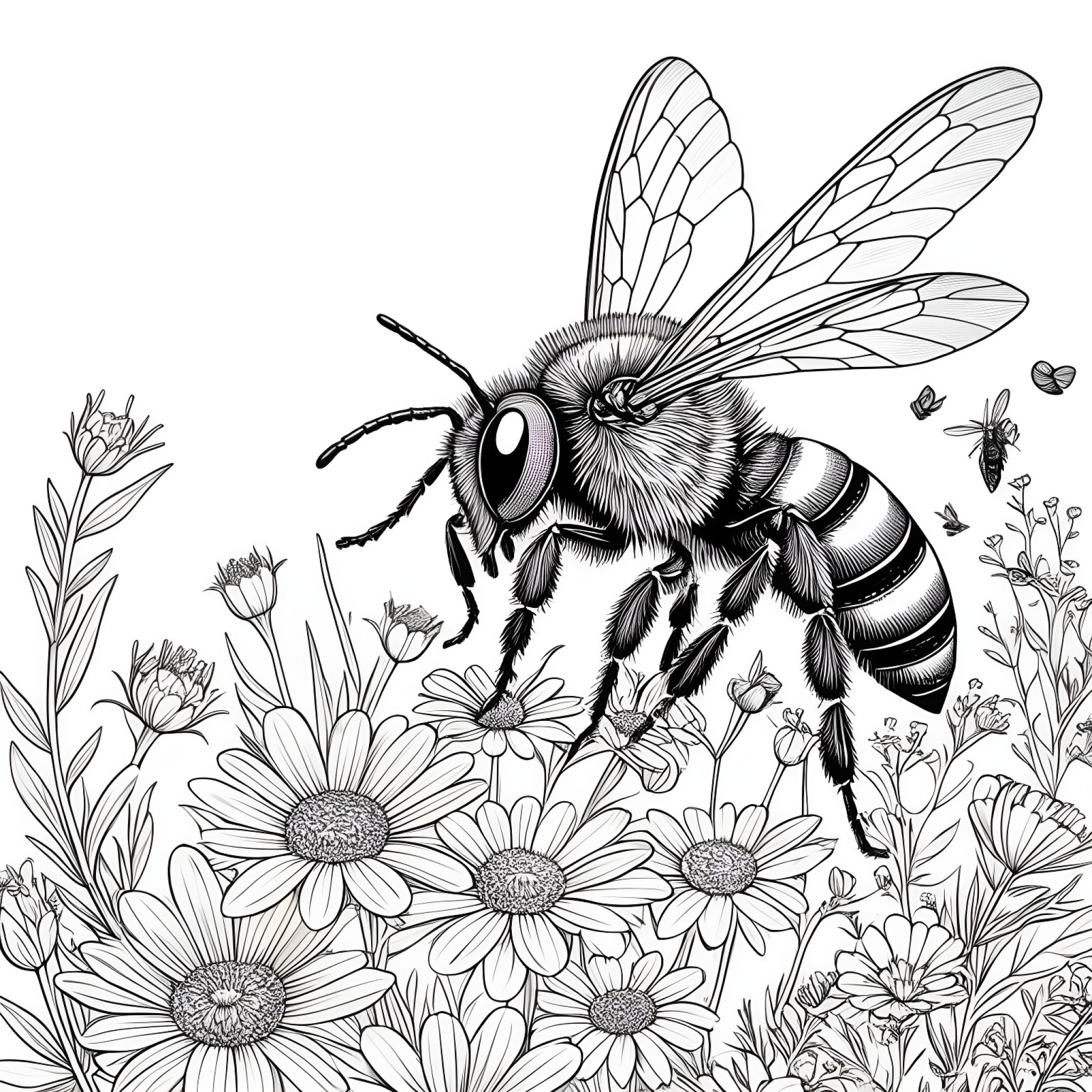 Best Bee Coloring Pages (Free Printable PDF)