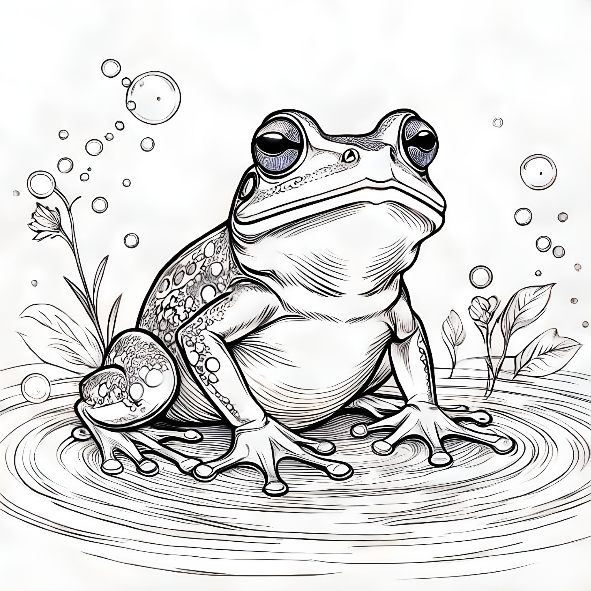 23 Best Frog Coloring Pages (Free Printable PDFs)