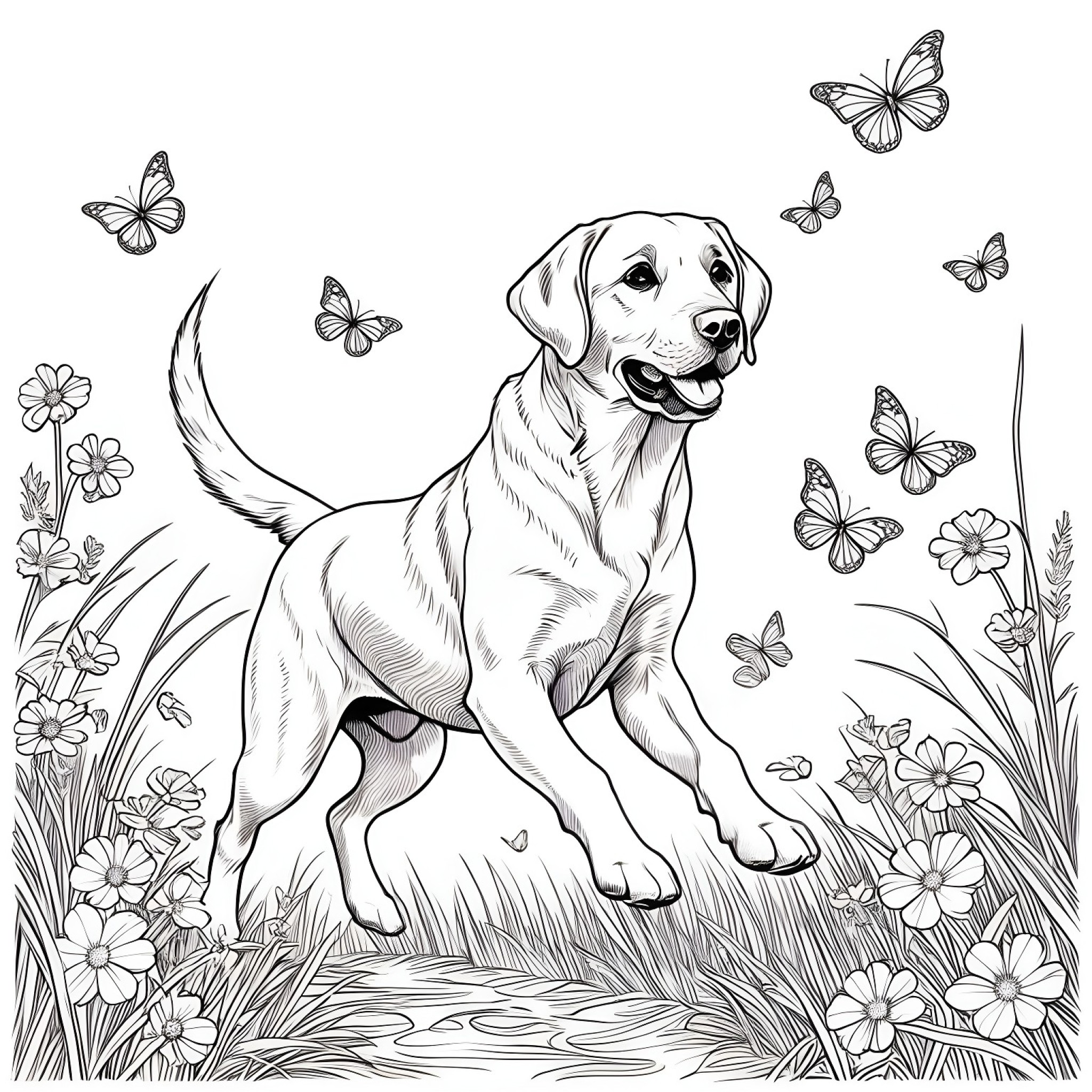 Best Labrador Retriever Coloring Pages (Free Printable PDF)