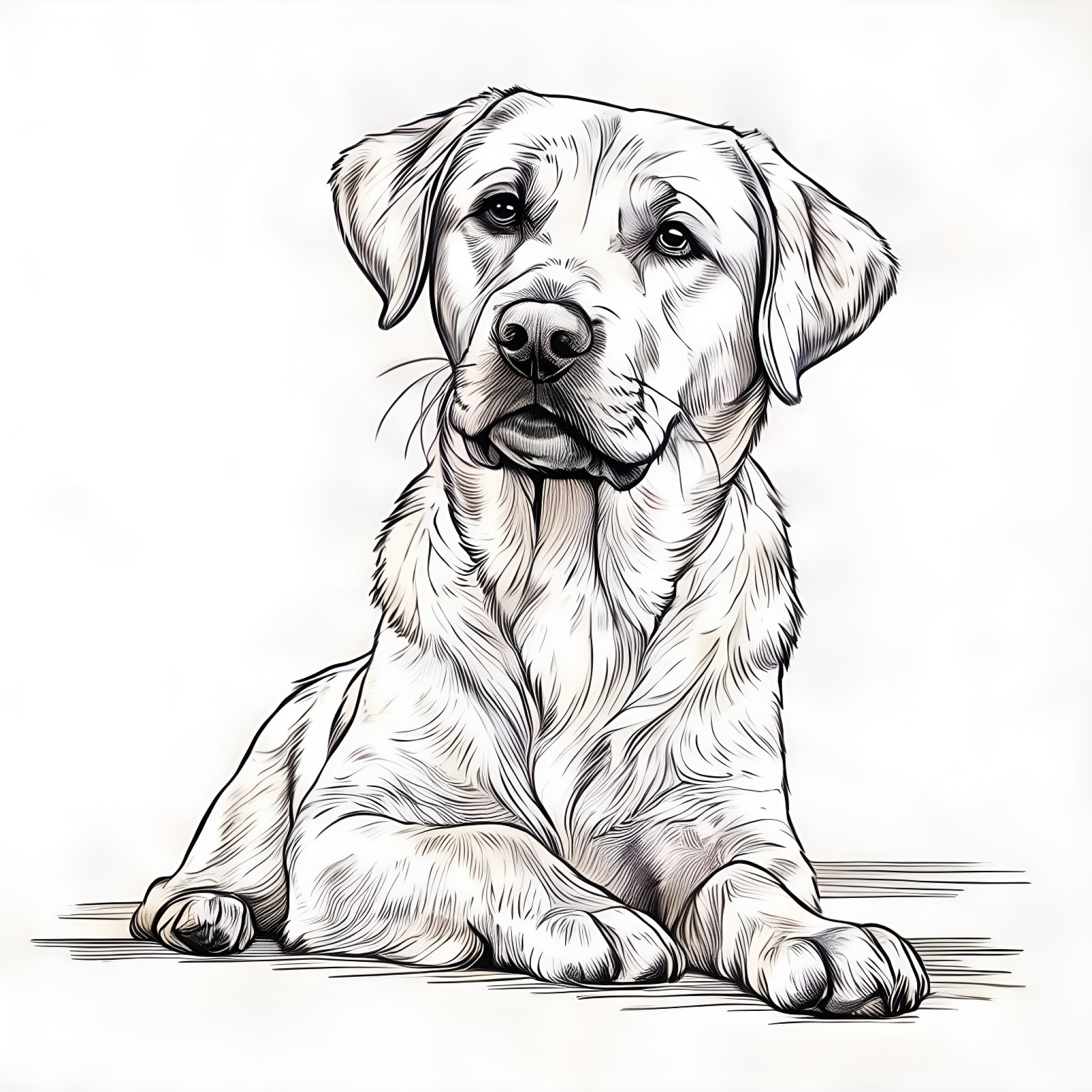 Best Labrador Retriever Coloring Pages (Free Printable PDF)