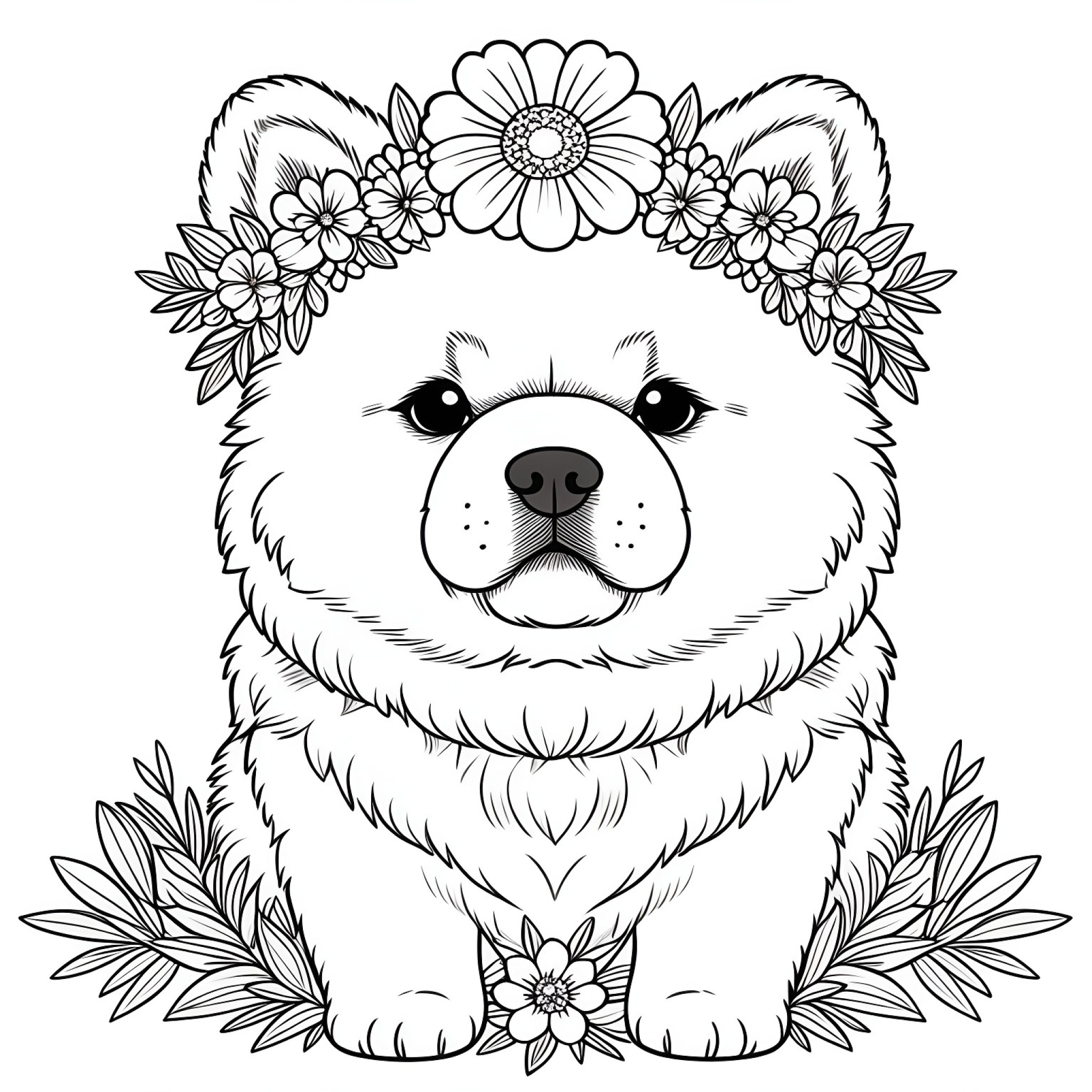 Best Chow Chow Coloring Pages (Free Printable PDF)