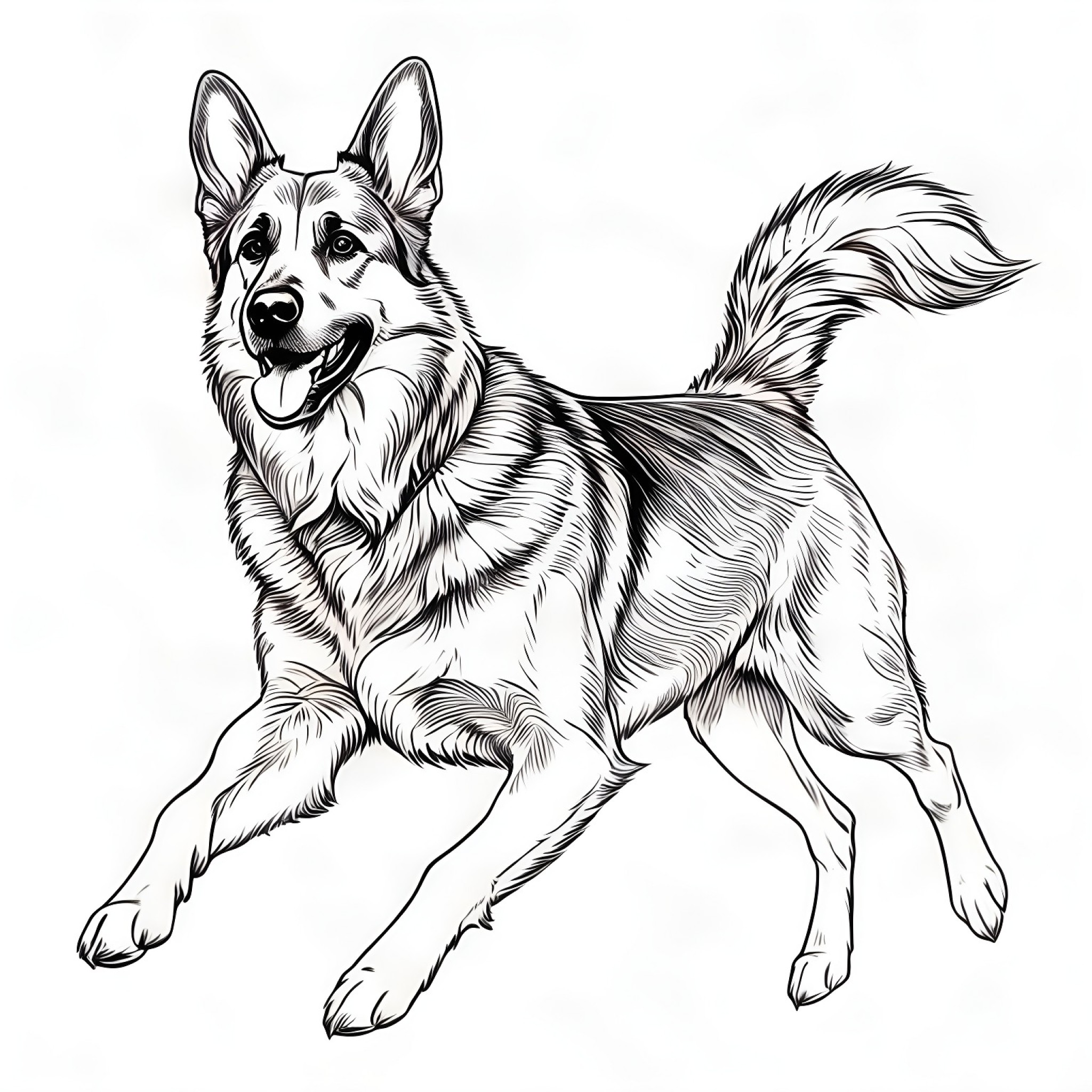 18 Best German Shepherd Dog Coloring Pages (Free Printable PDFs)