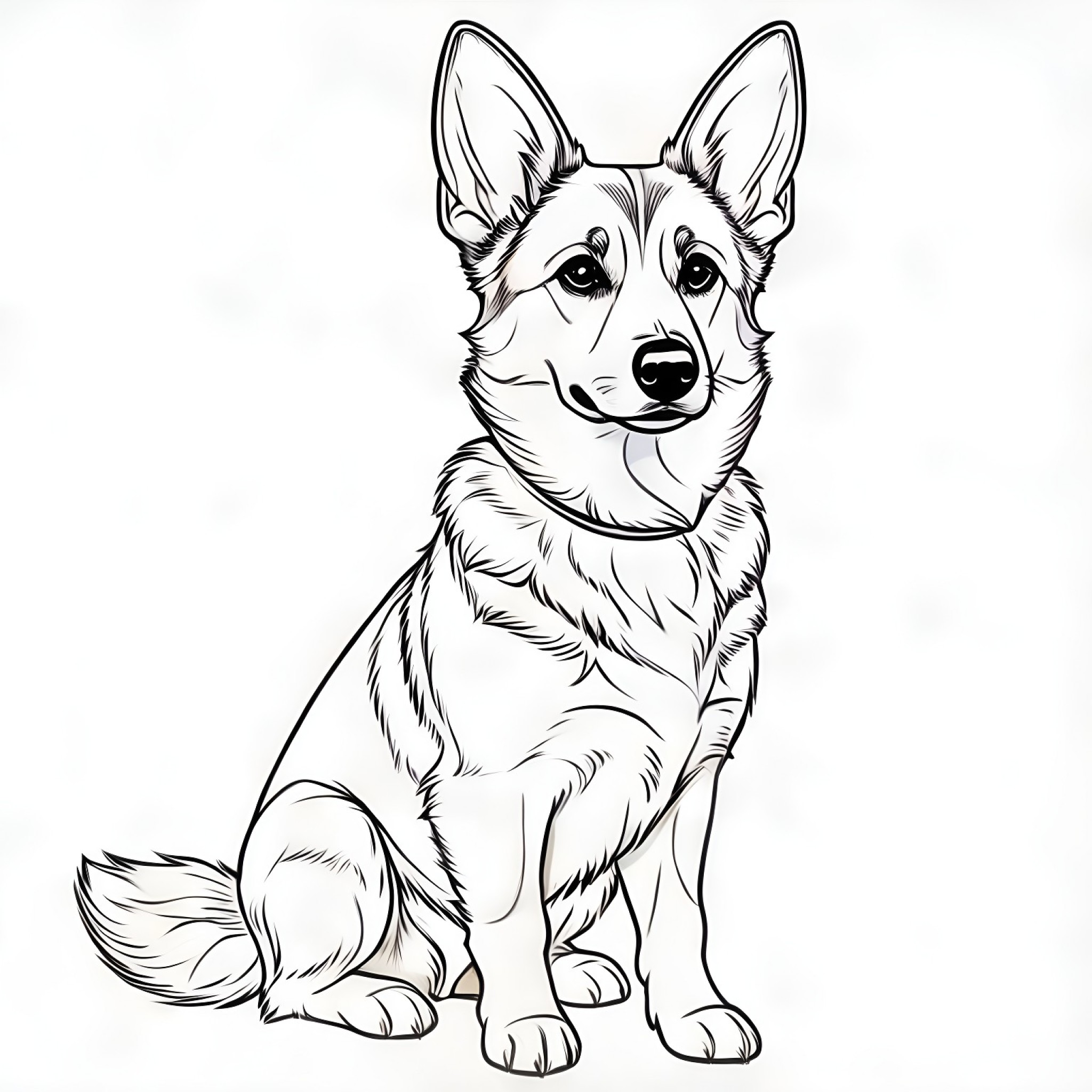 18 Best German Shepherd Dog Coloring Pages (Free Printable PDFs)