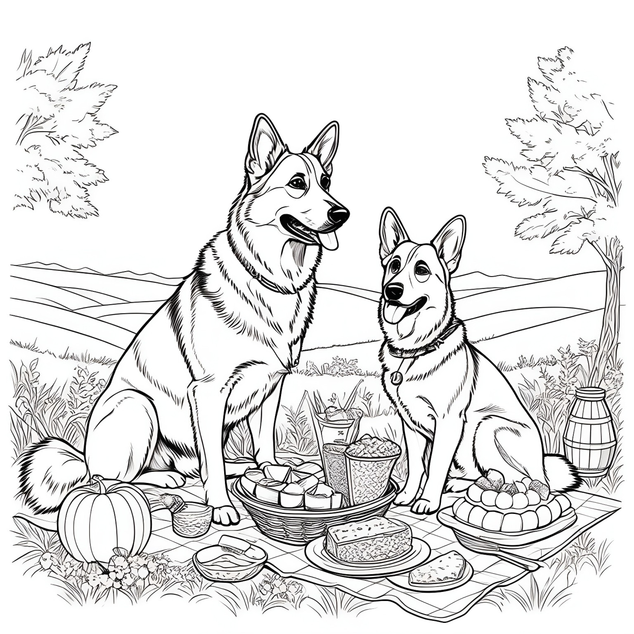 18 Best German Shepherd Dog Coloring Pages (Free Printable PDFs)