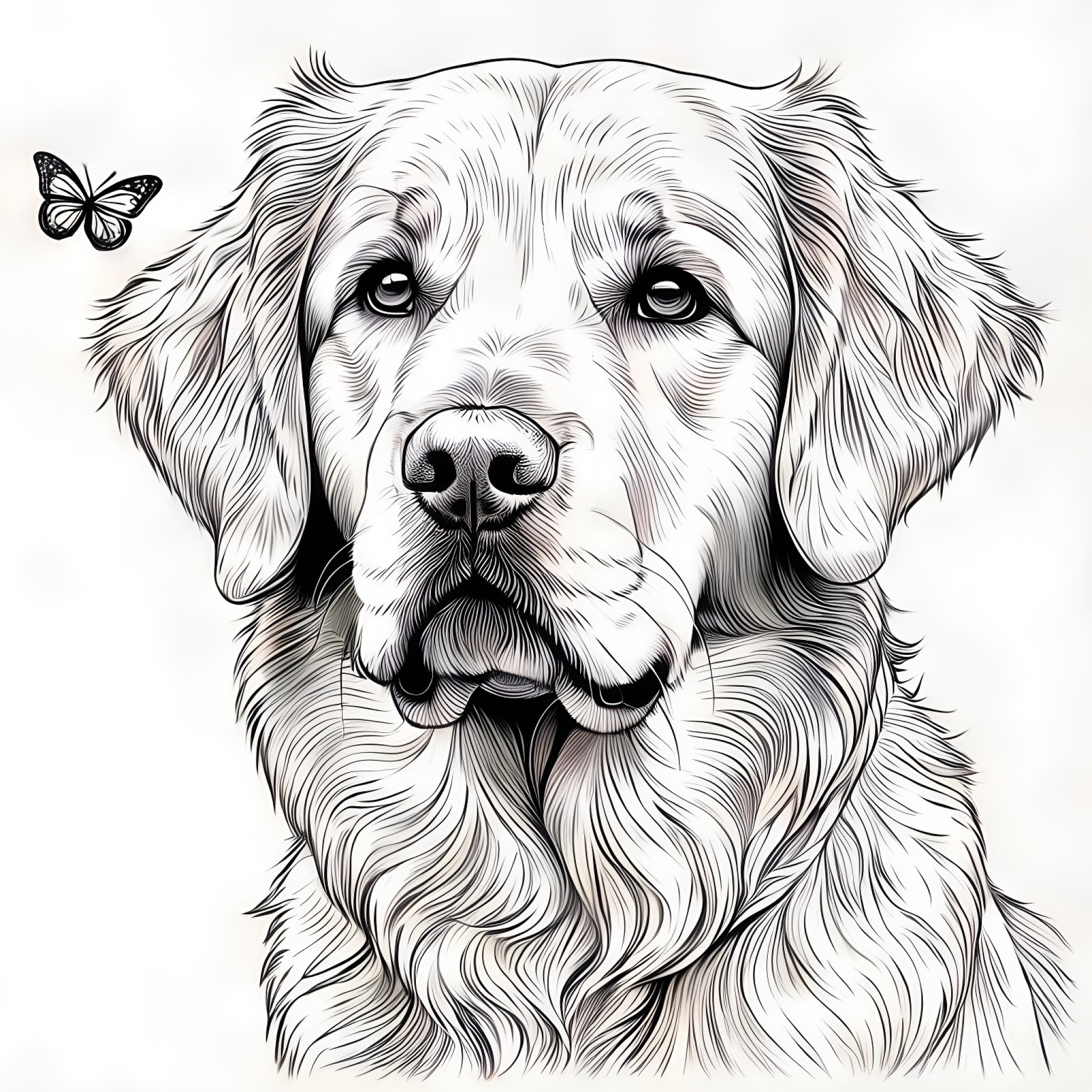 Best Golden Retriever Coloring Pages (Free Printable PDF)