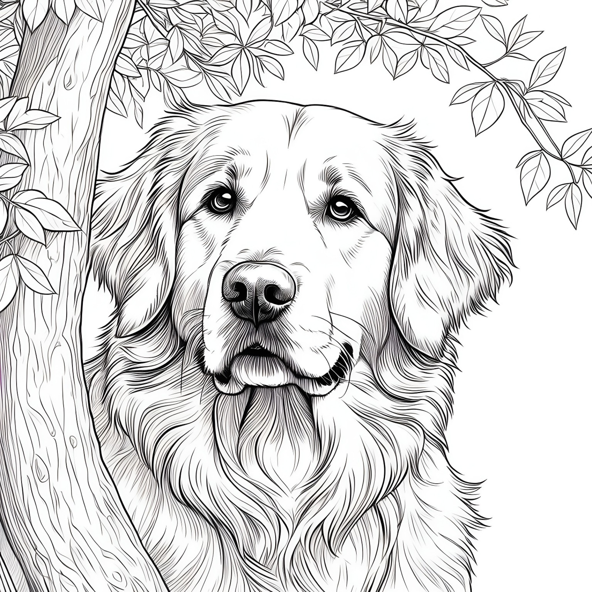 Best Golden Retriever Coloring Pages (Free Printable PDF)