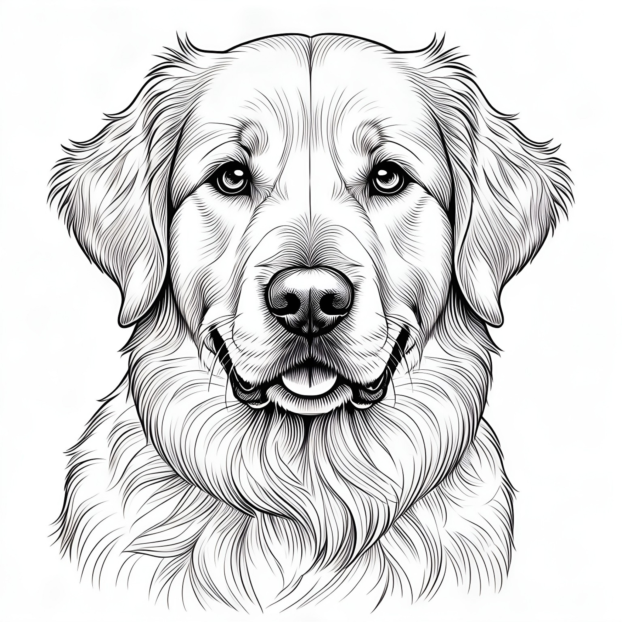 Best Golden Retriever Coloring Pages (Free Printable PDF)