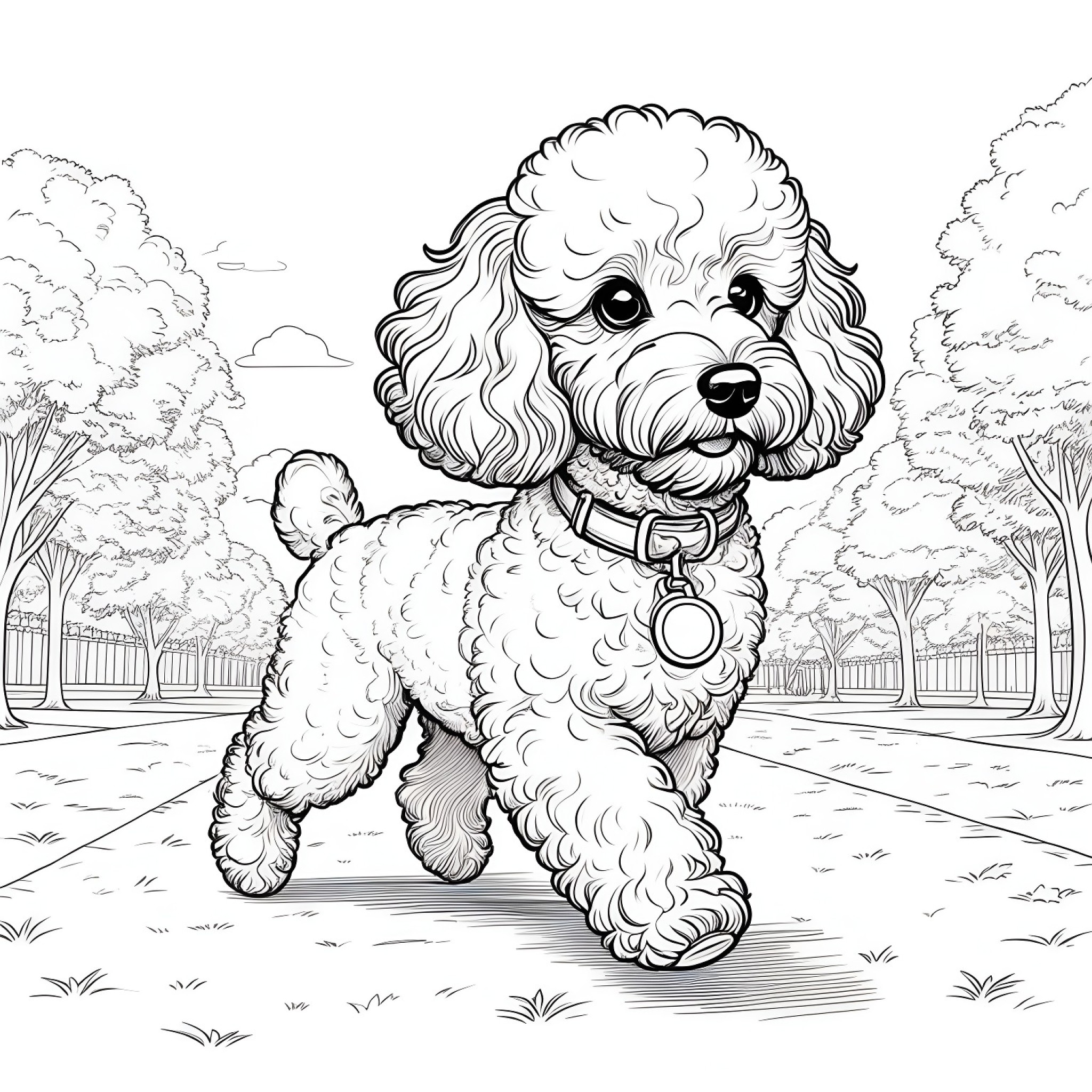 Best Poodle Coloring Pages (Free Printable PDF)