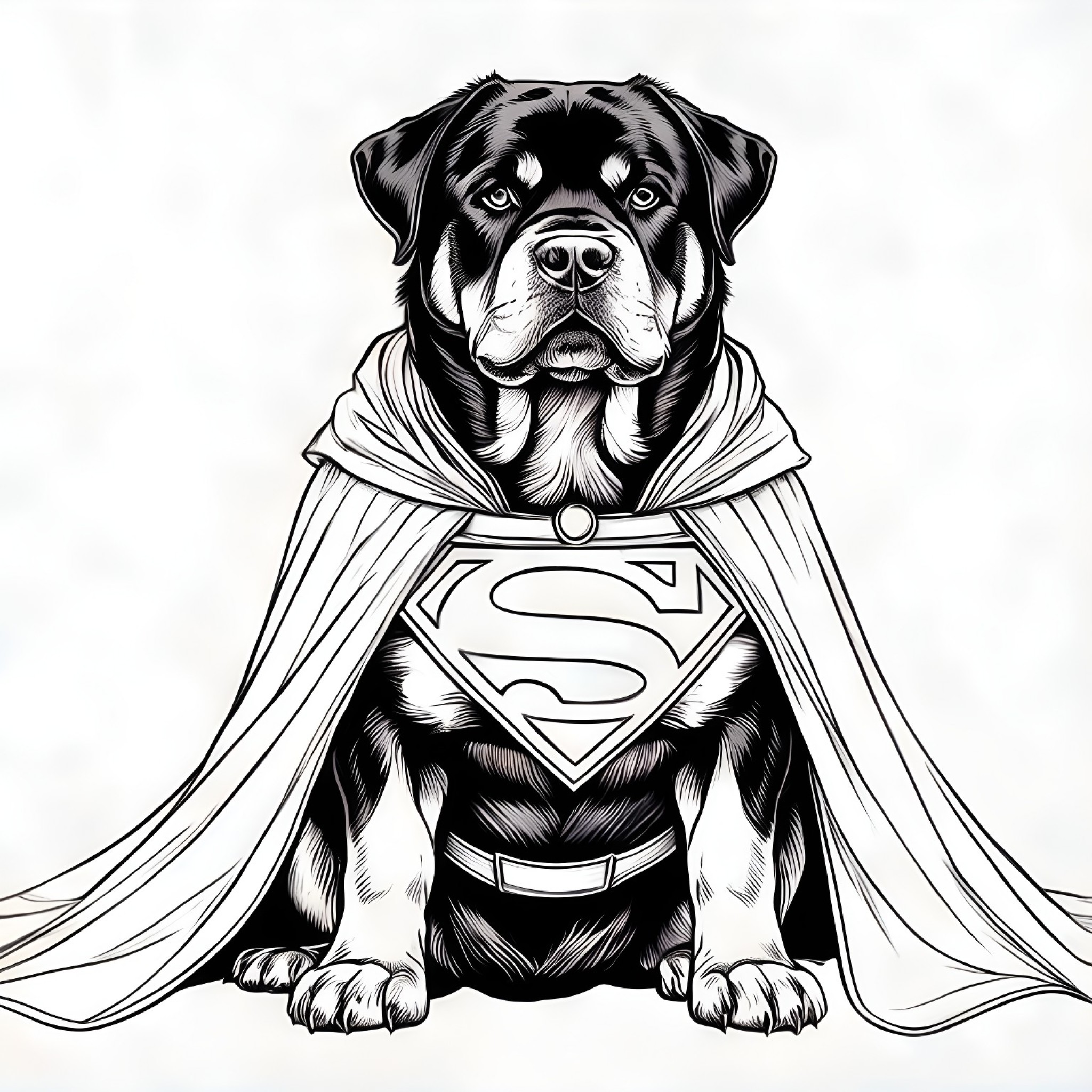 Best Rottweiler Coloring Pages (Free Printable PDF)