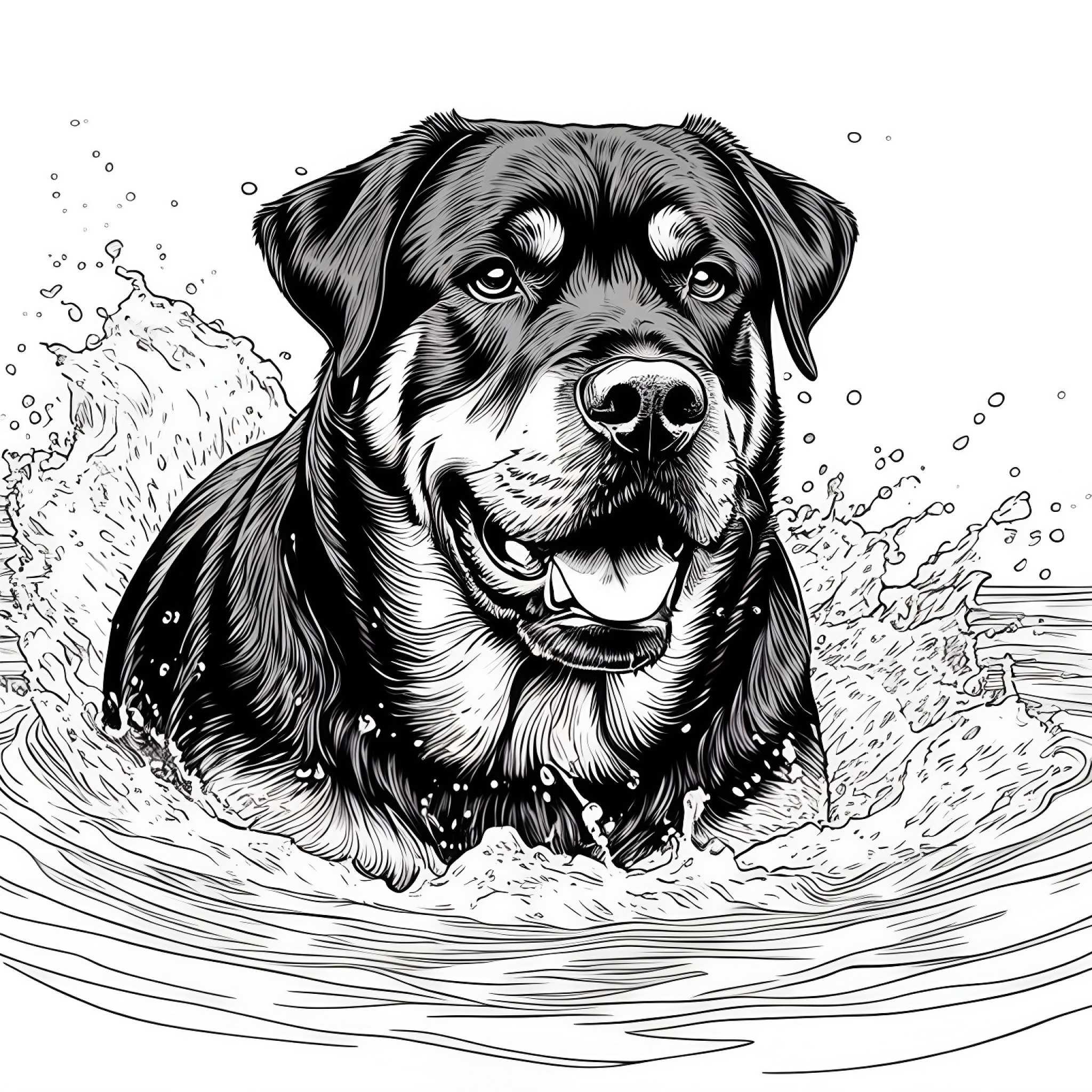 Best Rottweiler Coloring Pages (Free Printable PDF)