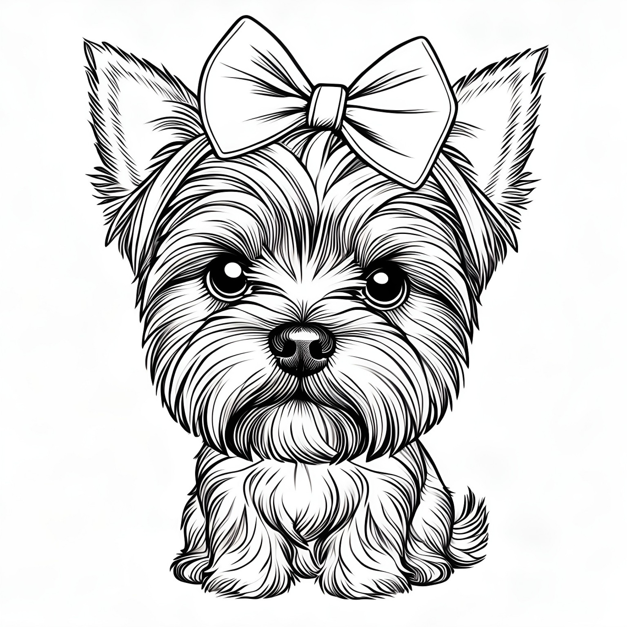 Best Yorkshire Terrier Coloring Pages (Free Printable PDF)