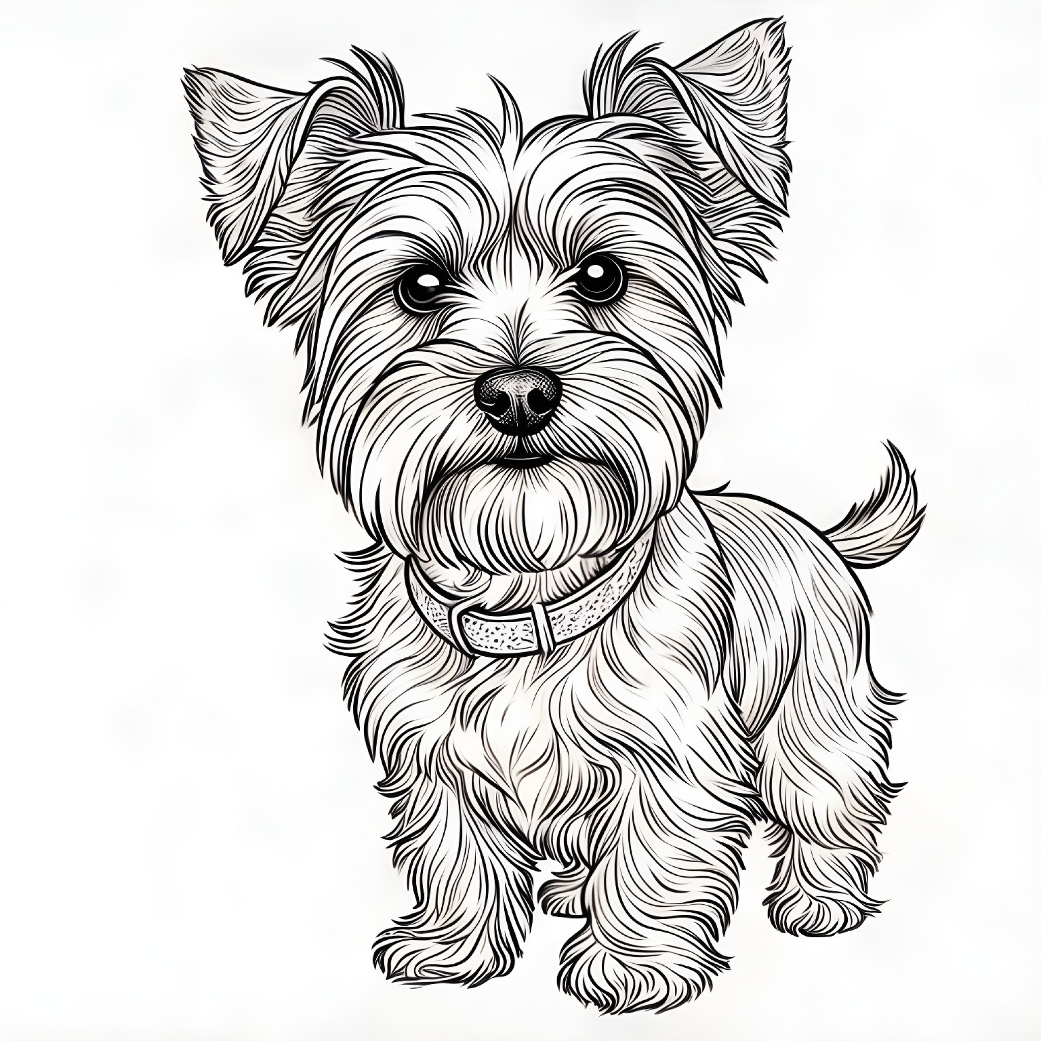 Best Yorkshire Terrier Coloring Pages (Free Printable PDF)