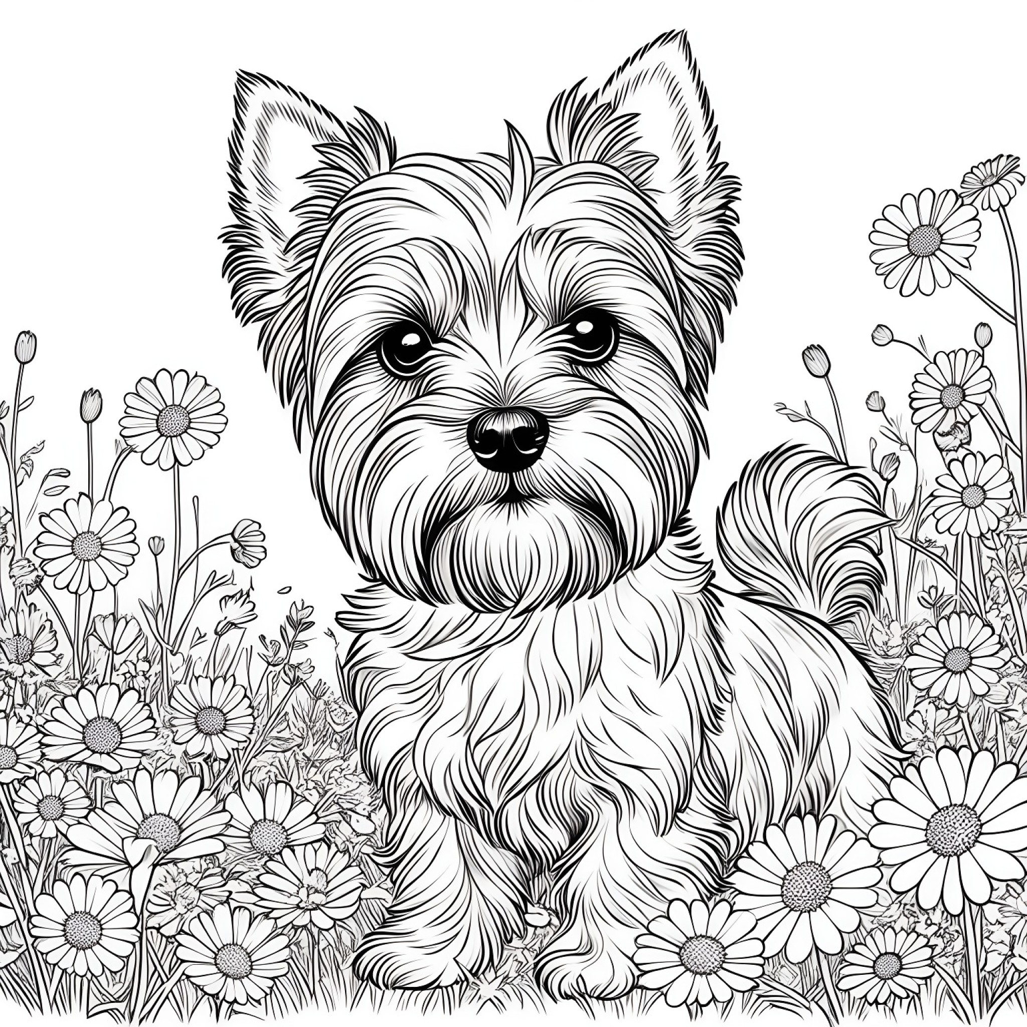 Best Yorkshire Terrier Coloring Pages (Free Printable PDF)