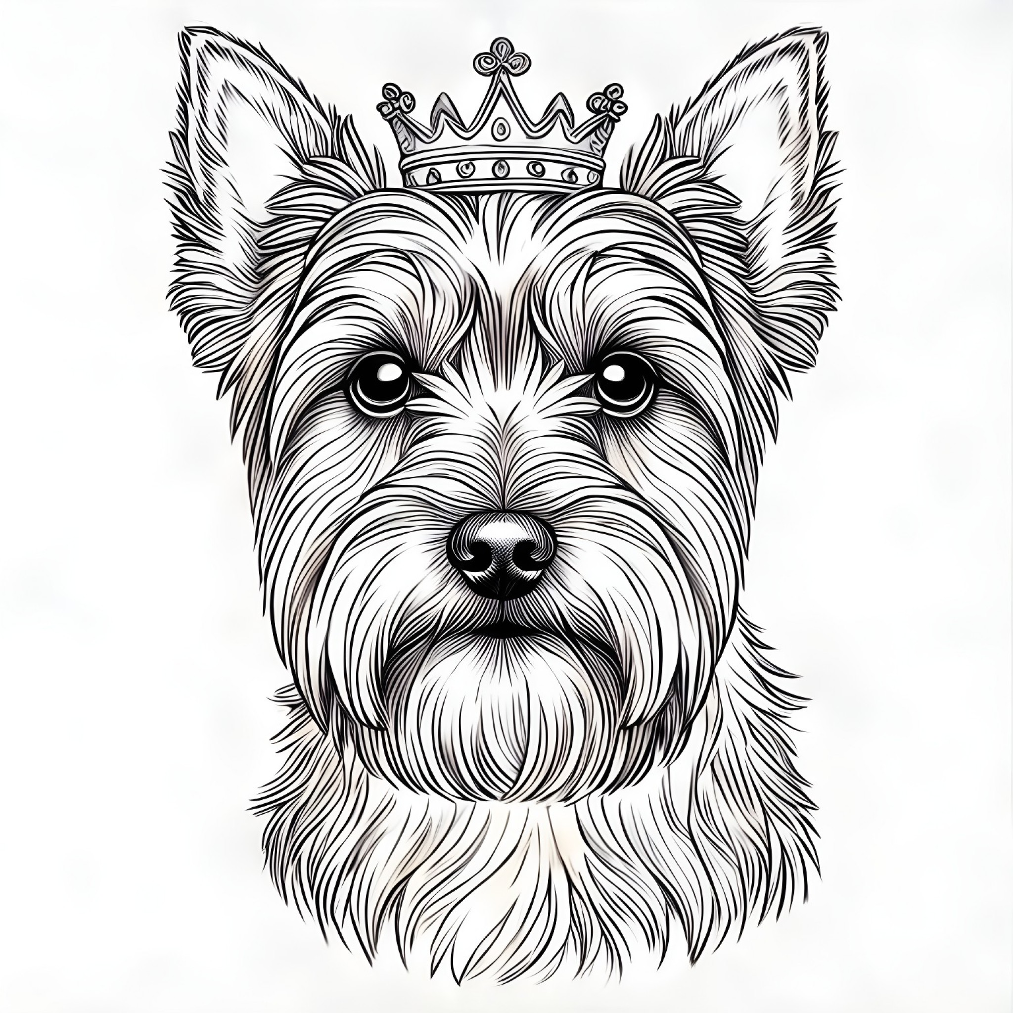 Best Yorkshire Terrier Coloring Pages (Free Printable PDF)