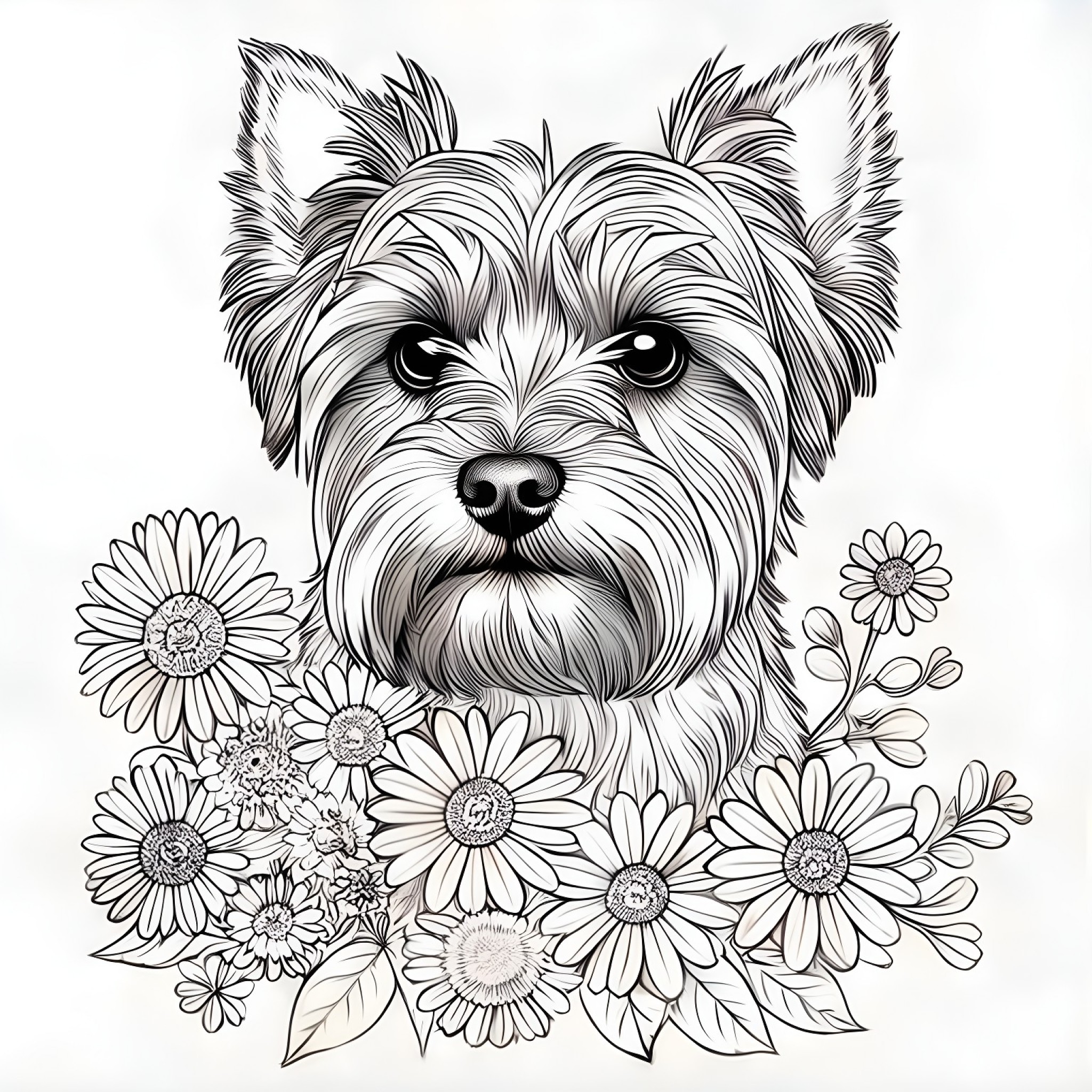 Best Yorkshire Terrier Coloring Pages (Free Printable PDF)