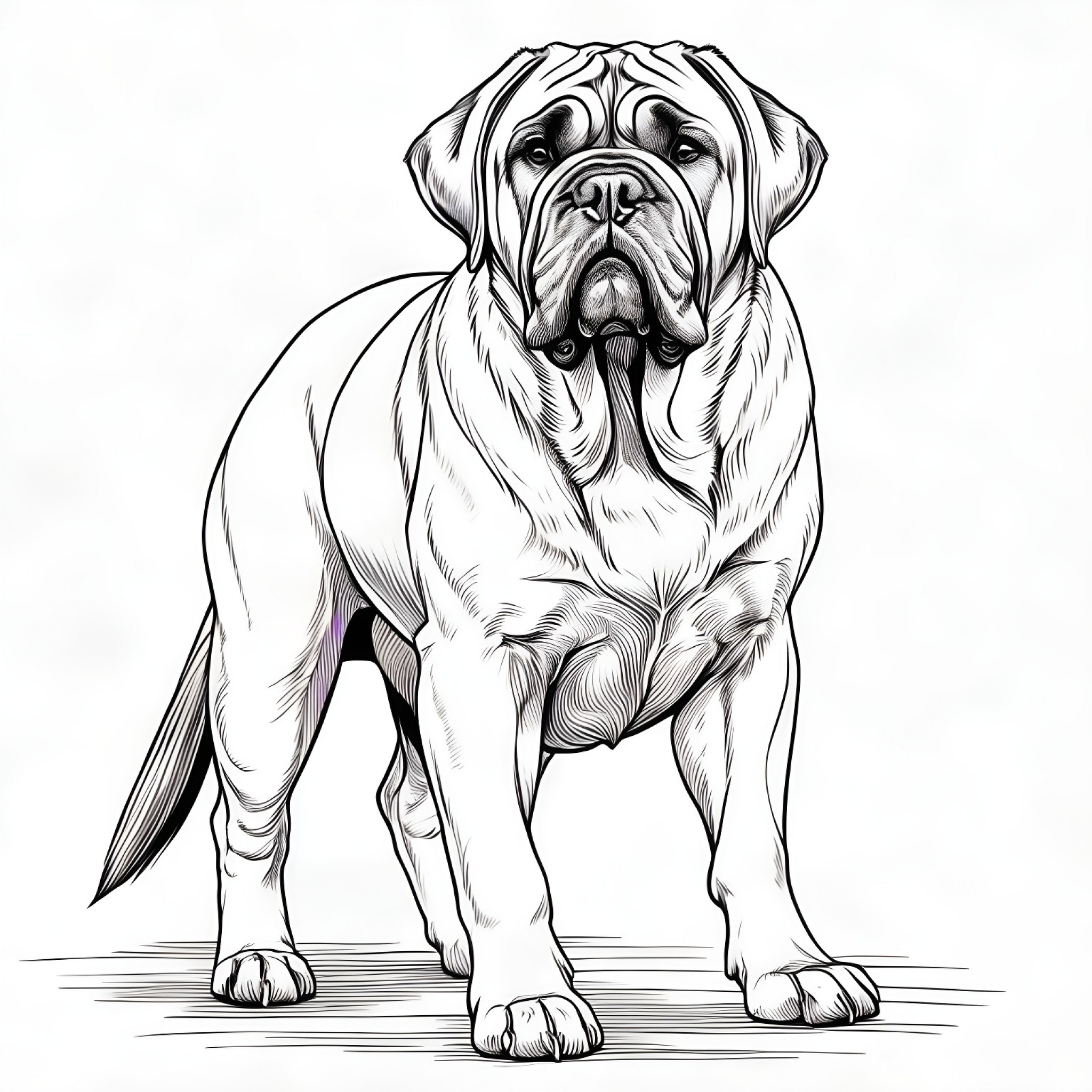 21 Best Mastiff Coloring Pages (Free Printable PDFs)