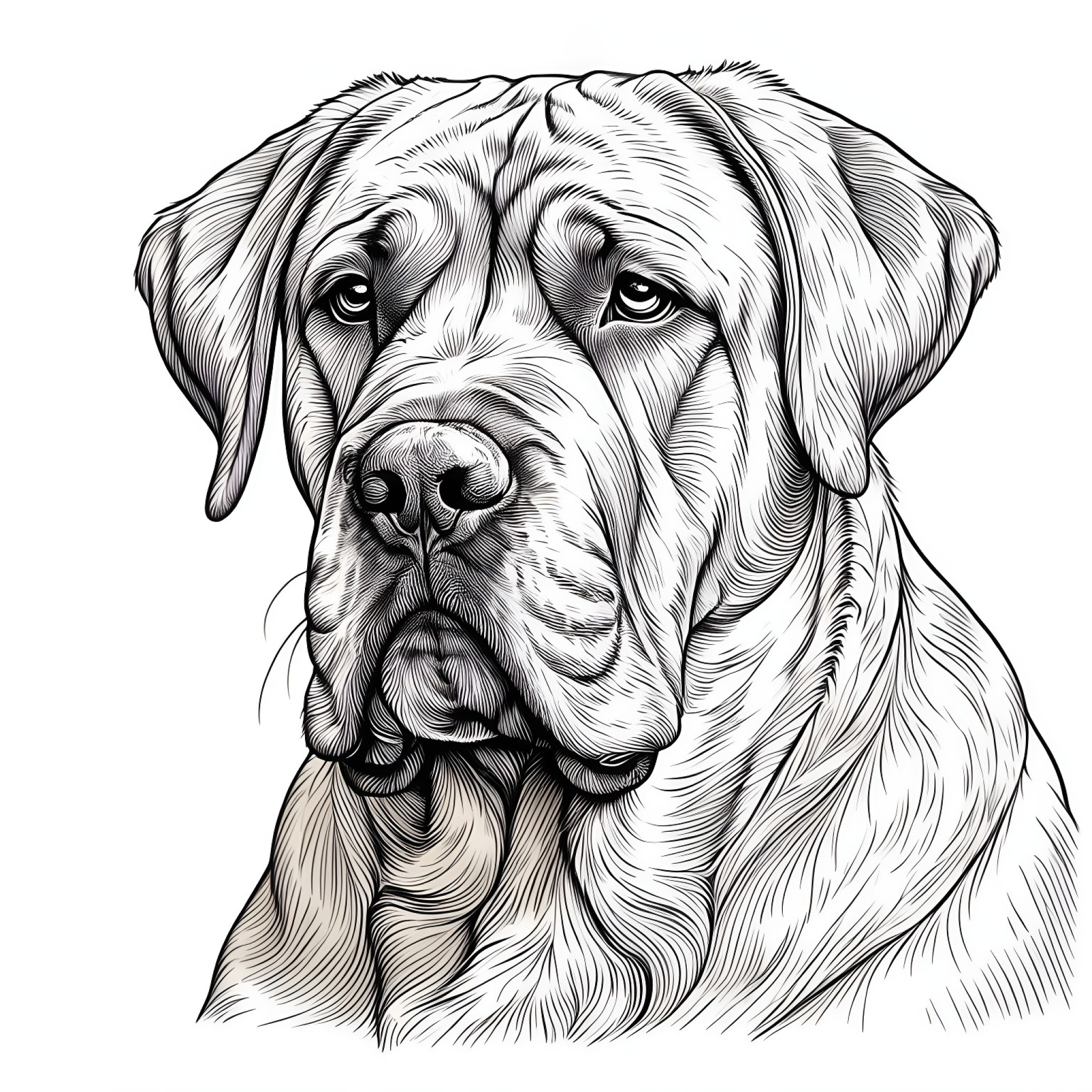 21 Best Mastiff Coloring Pages (Free Printable PDFs)