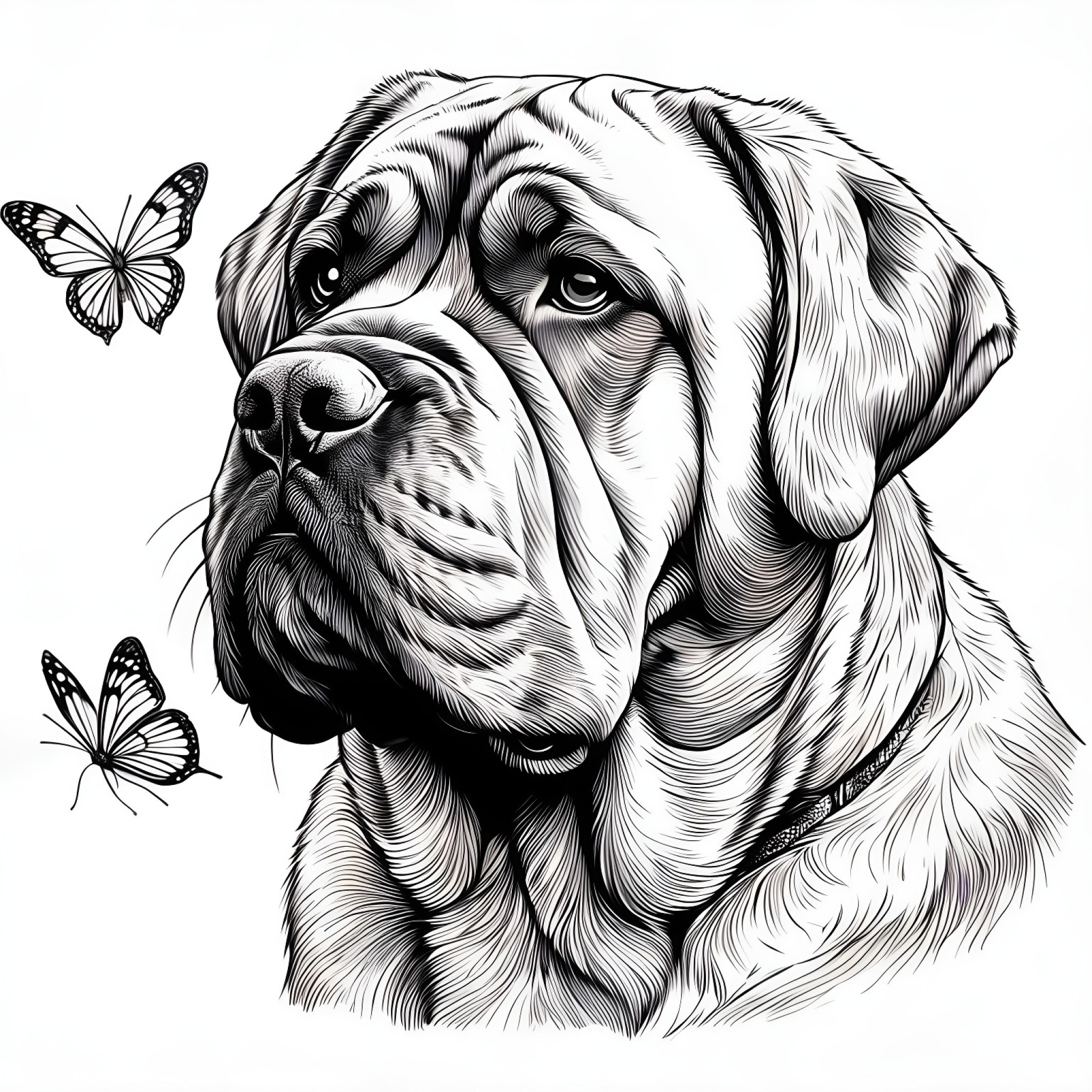 21 Best Mastiff Coloring Pages (Free Printable PDFs)
