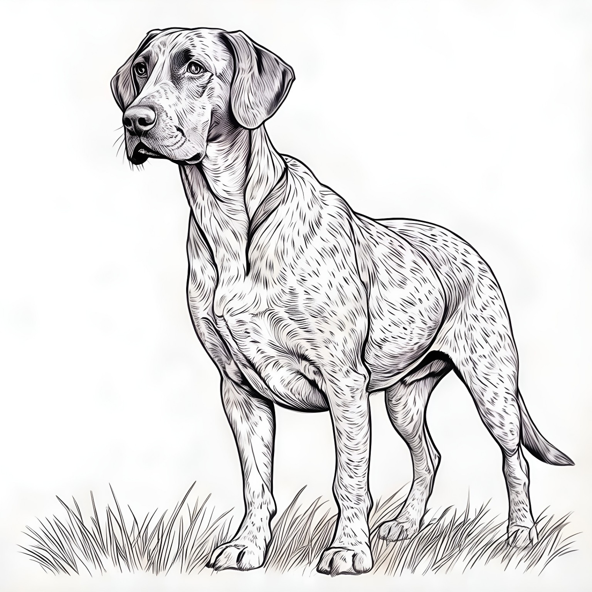 Best German Shorthaired Pointer Coloring Pages (Free Printable PDF)